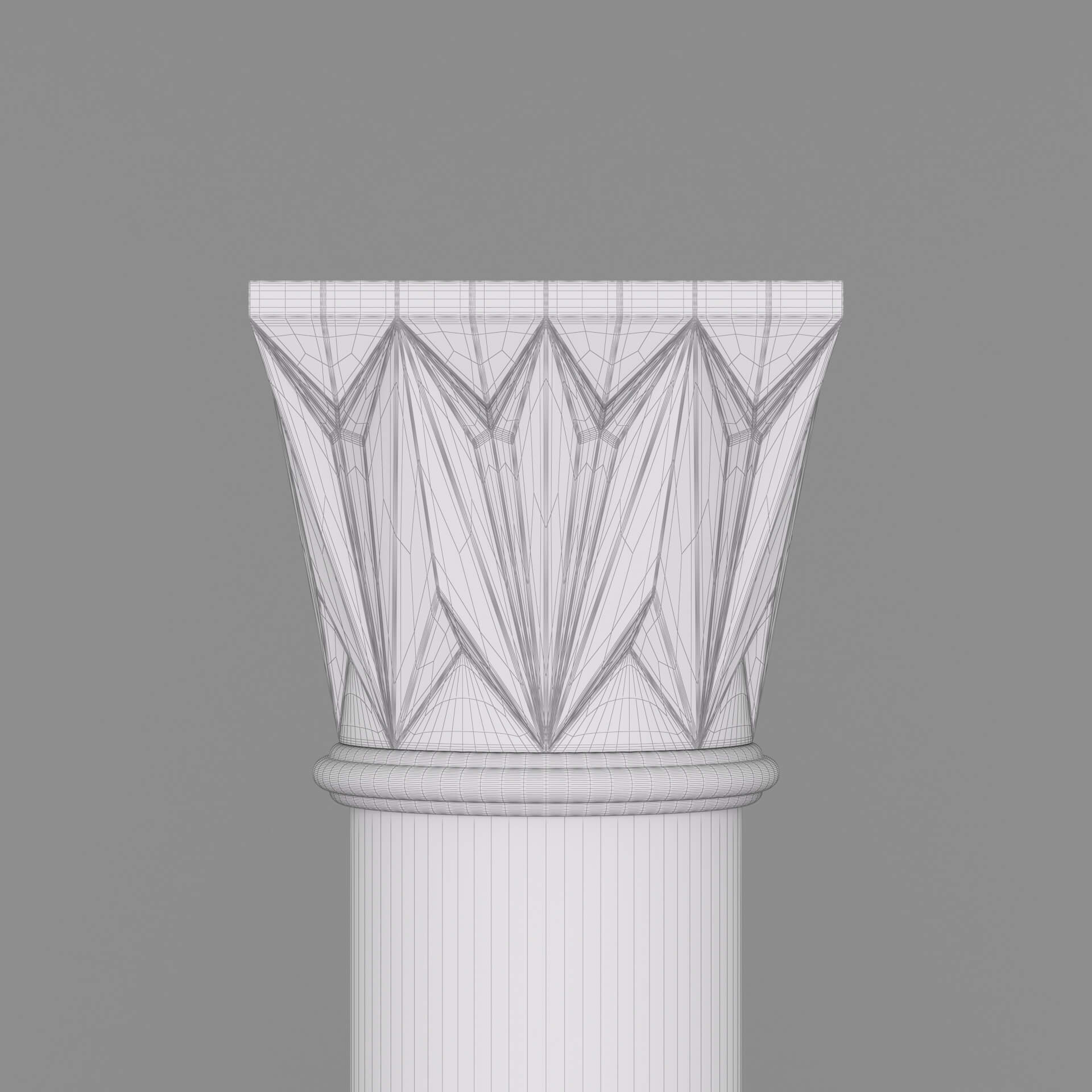 Classic Islamic Column 004 - 3D Model by Elshan_3d_artist