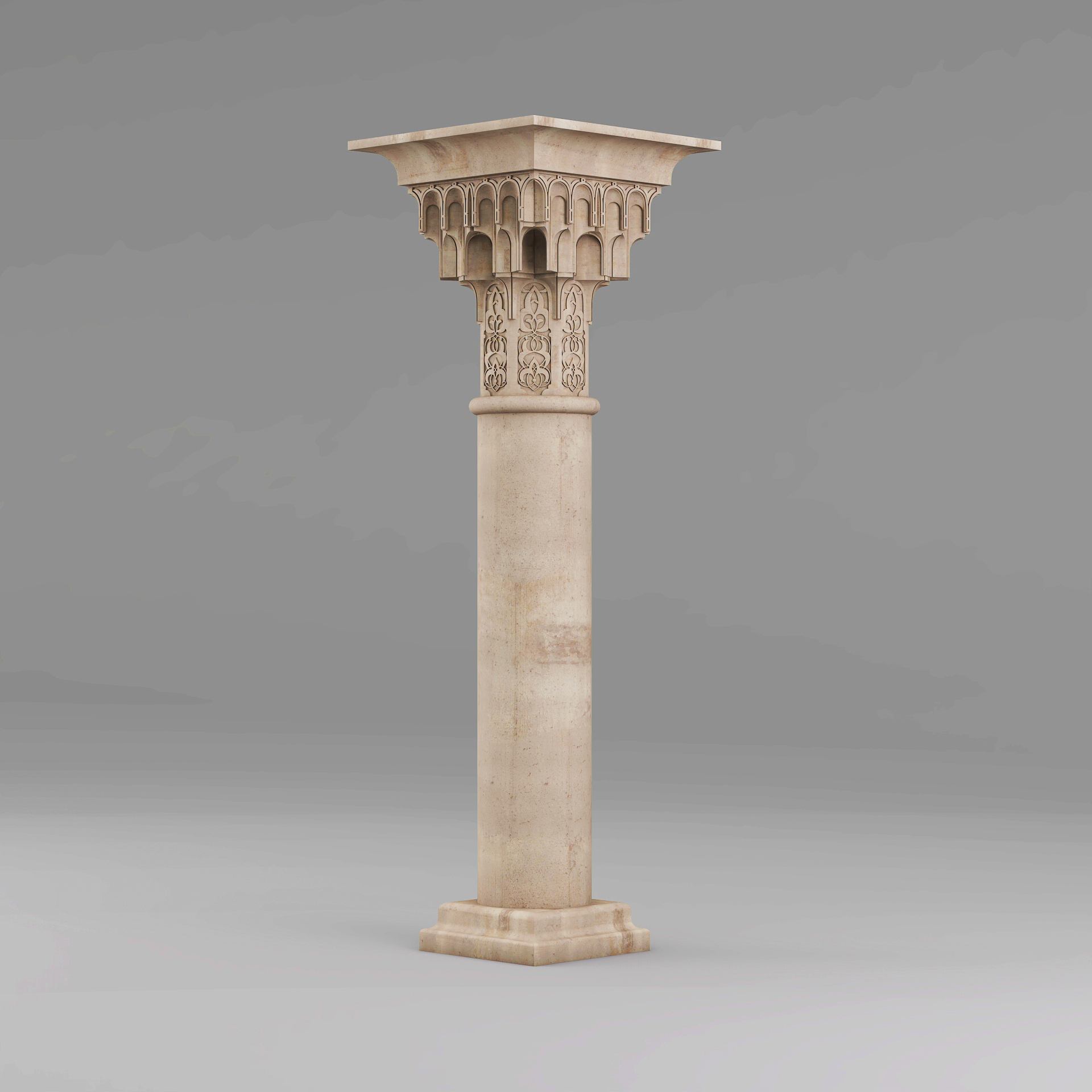Classic Islamic Column 006 - 3D Model by Elshan_3d_artist