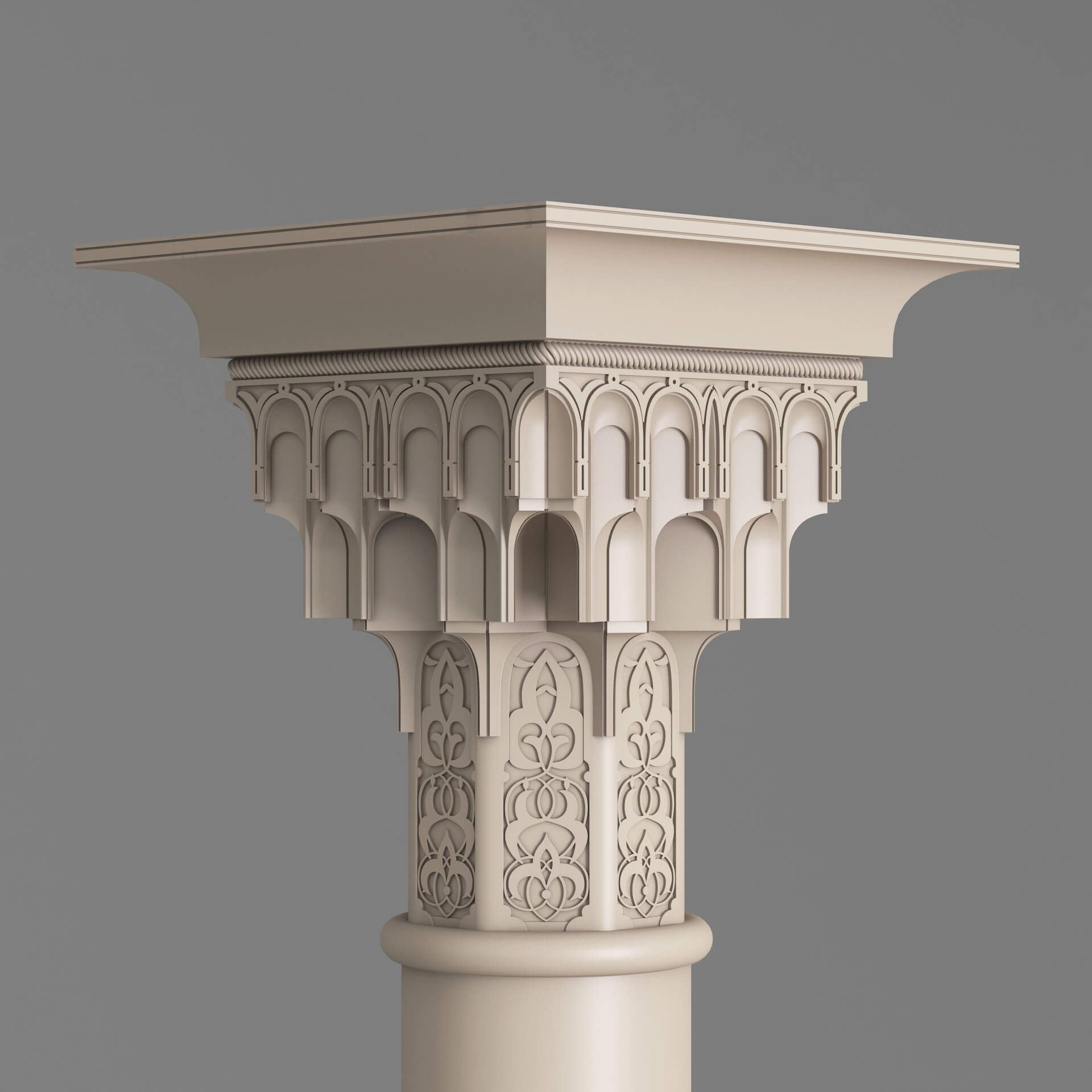 Classic Islamic Column 006 - 3D Model by Elshan_3d_artist
