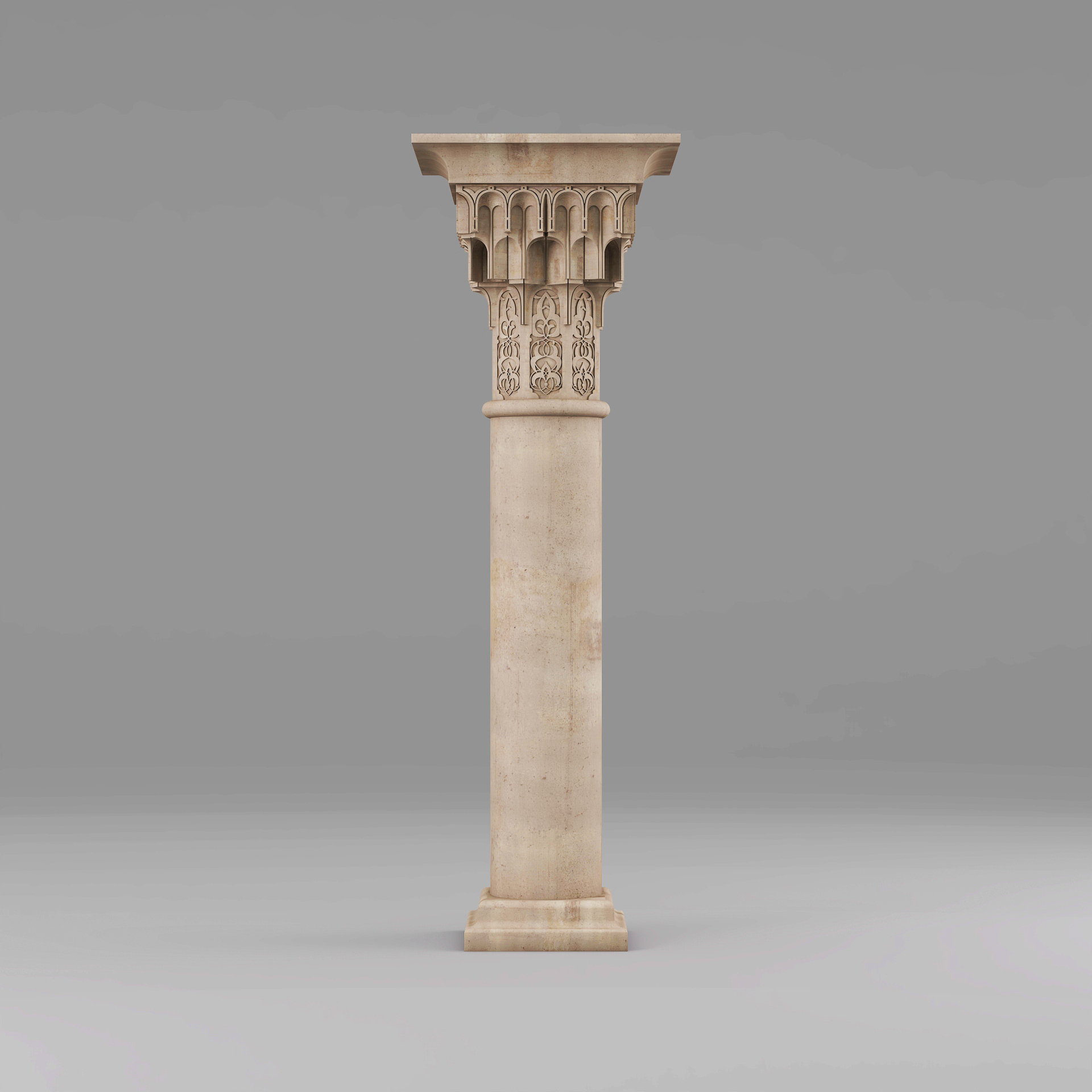 Classic Islamic Column 006 - 3D Model by Elshan_3d_artist