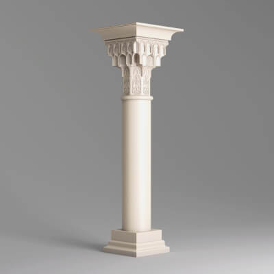 Classic Islamic Column 006 - 3D Model by Elshan_3d_artist