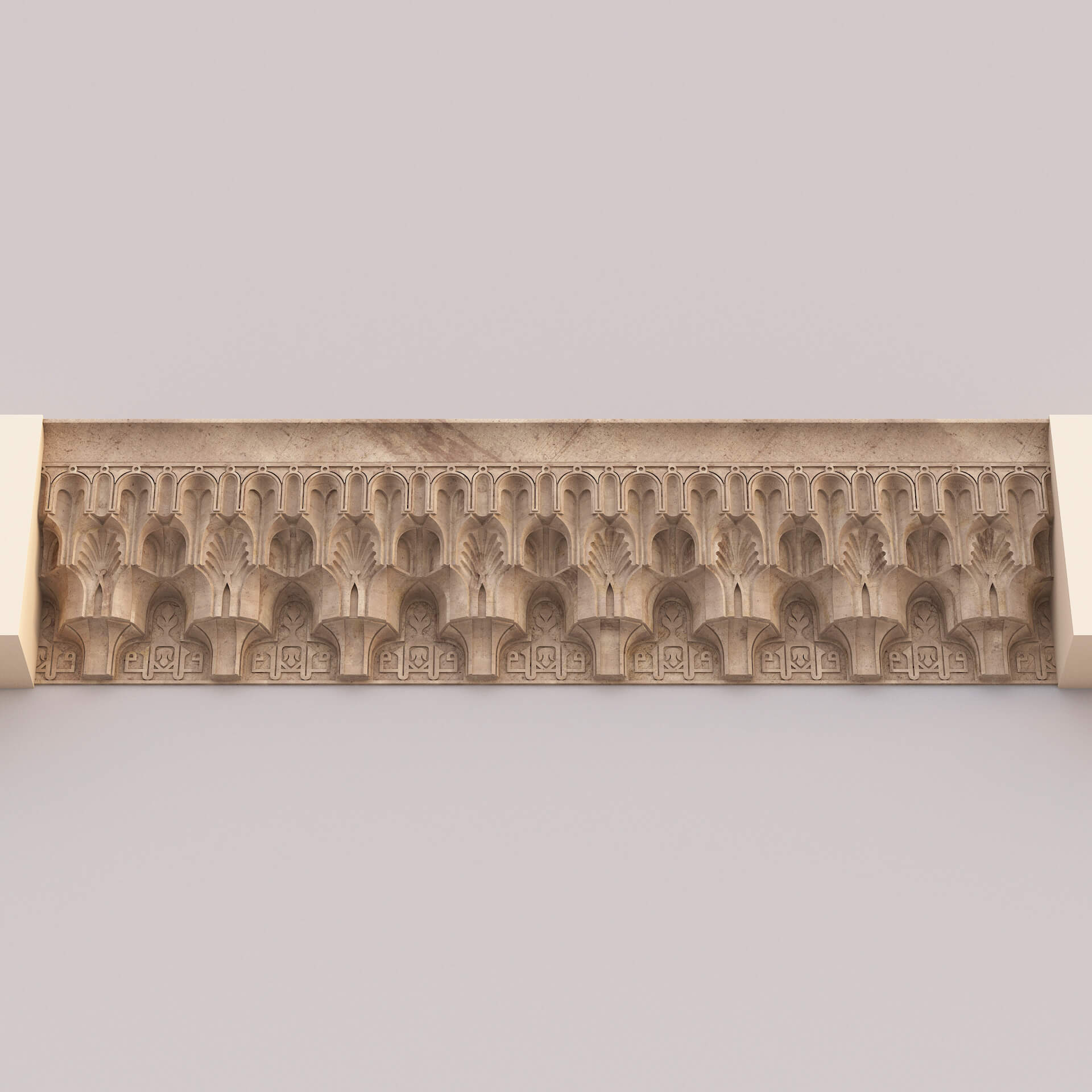 Classic Islamic Cornice 001 - 3D Model by Elshan_3d_artist