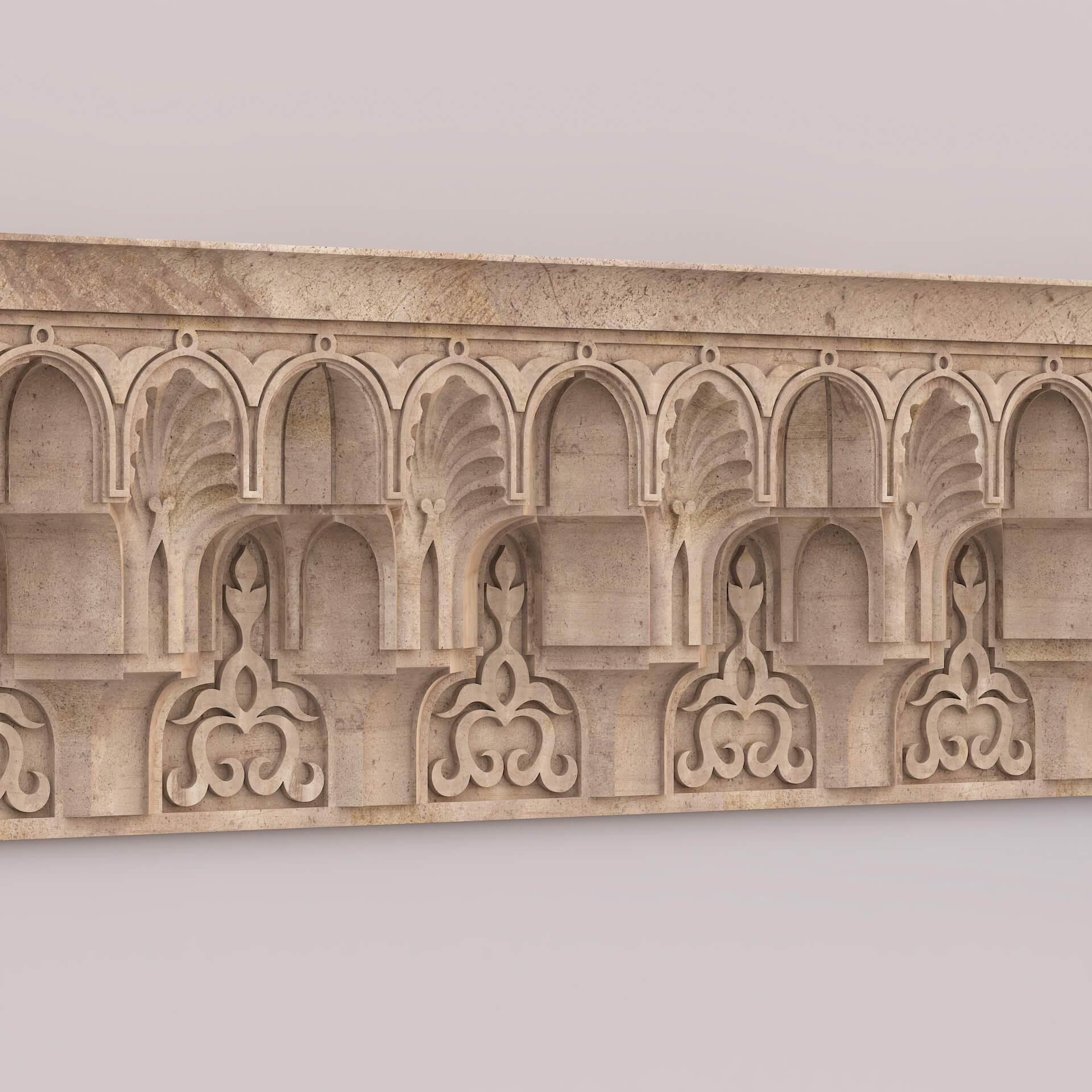 Classic Islamic Cornice 002 - 3D Model by Elshan_3d_artist