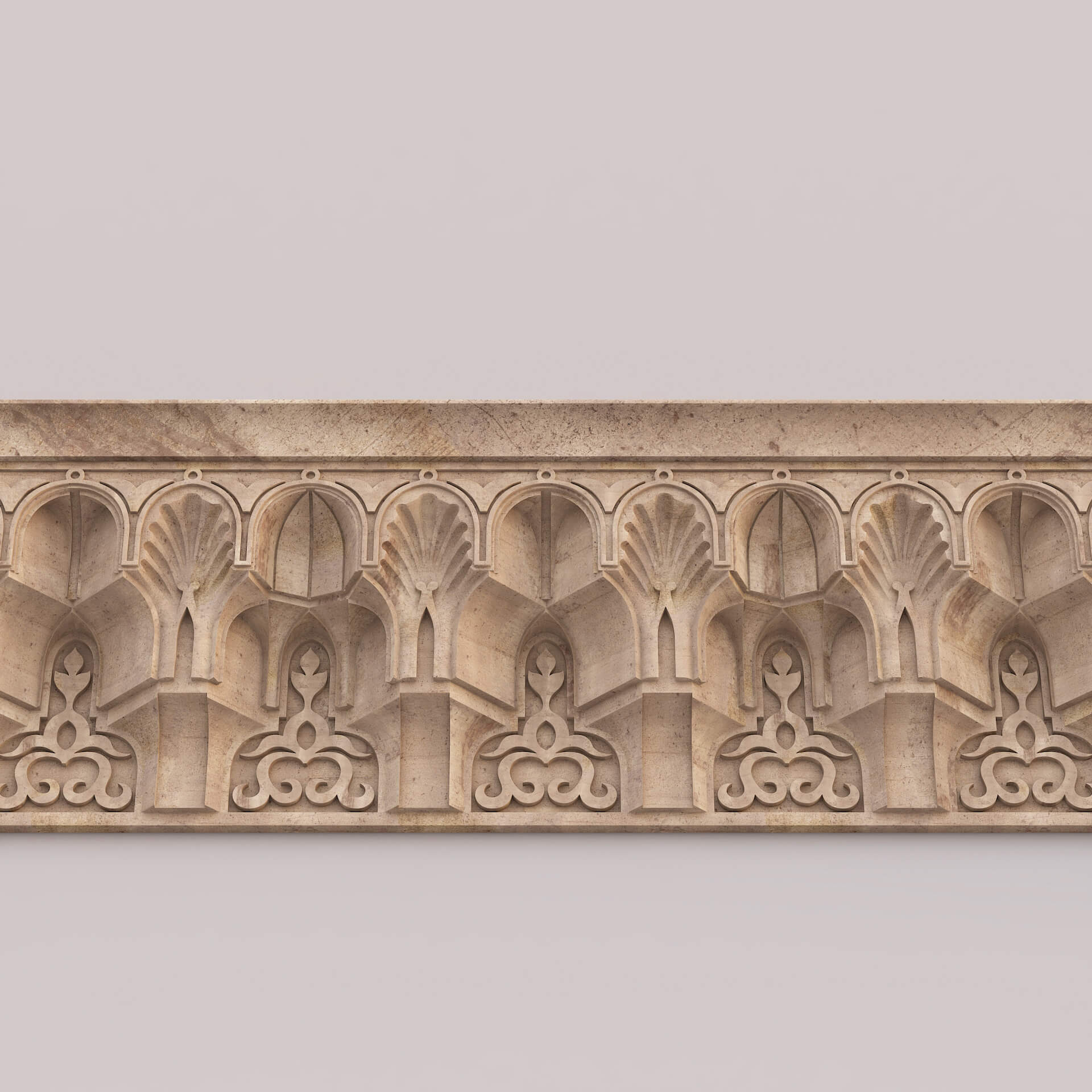 Classic Islamic Cornice 002 - 3D Model by Elshan_3d_artist