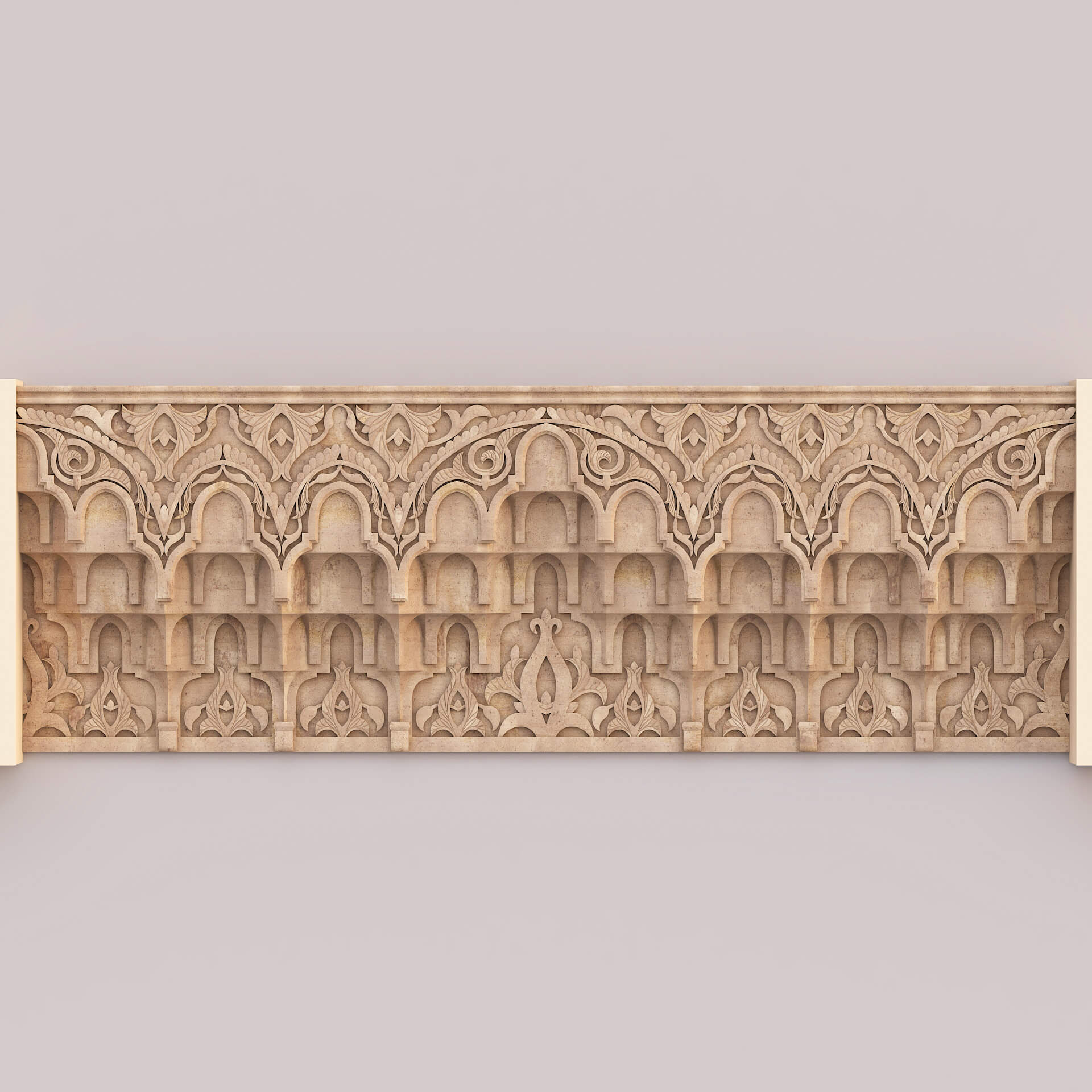 Classic Islamic Cornice 003 - 3D Model by Elshan_3d_artist