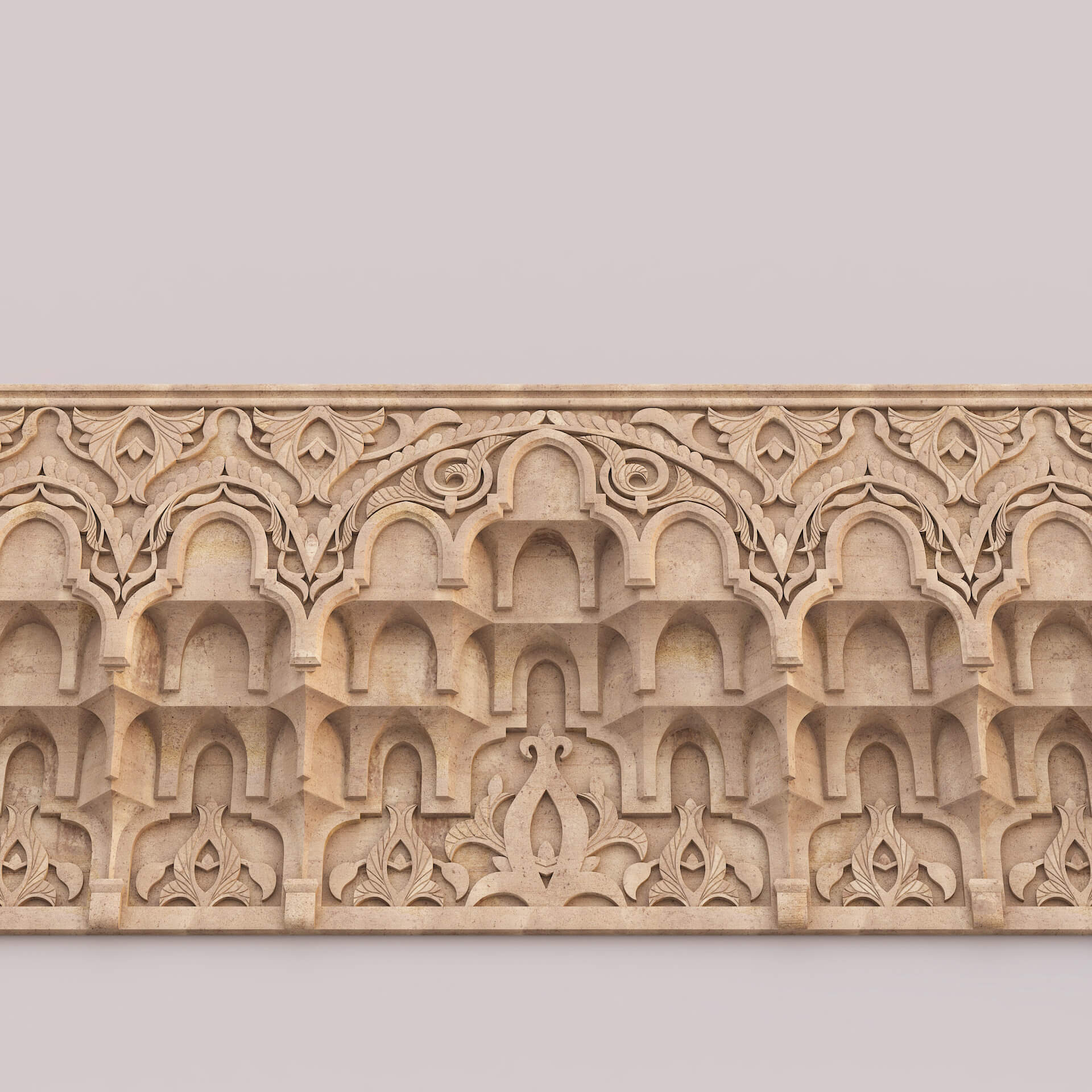 Classic Islamic Cornice 003 - 3D Model by Elshan_3d_artist