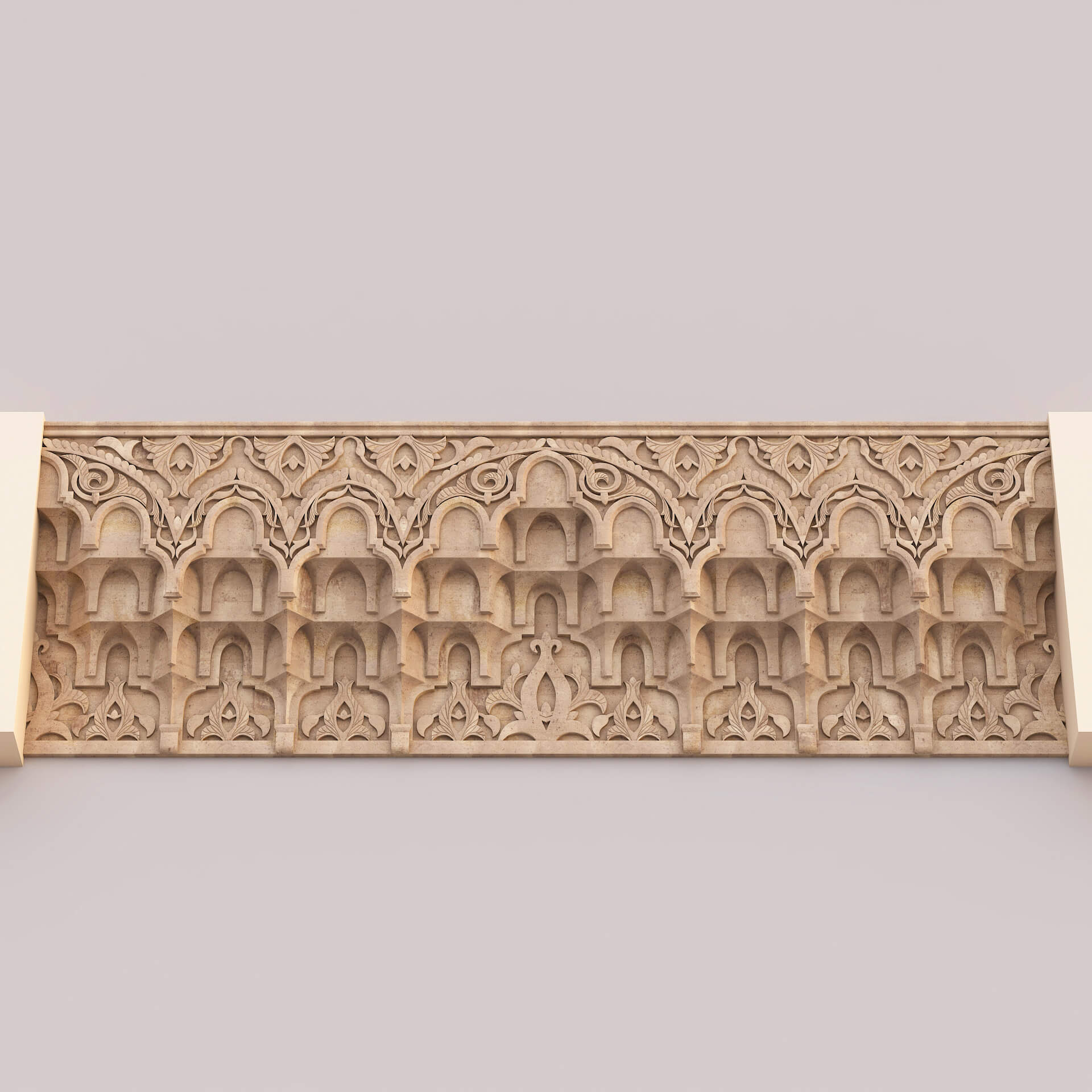 Classic Islamic Cornice 003 - 3D Model by Elshan_3d_artist