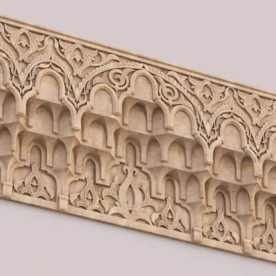 Classic Islamic Cornice 003 - 3D Model by Elshan_3d_artist