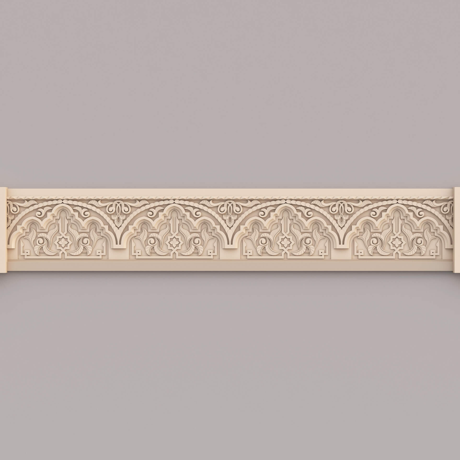 Classic Islamic Cornice 004 - 3D Model by Elshan_3d_artist