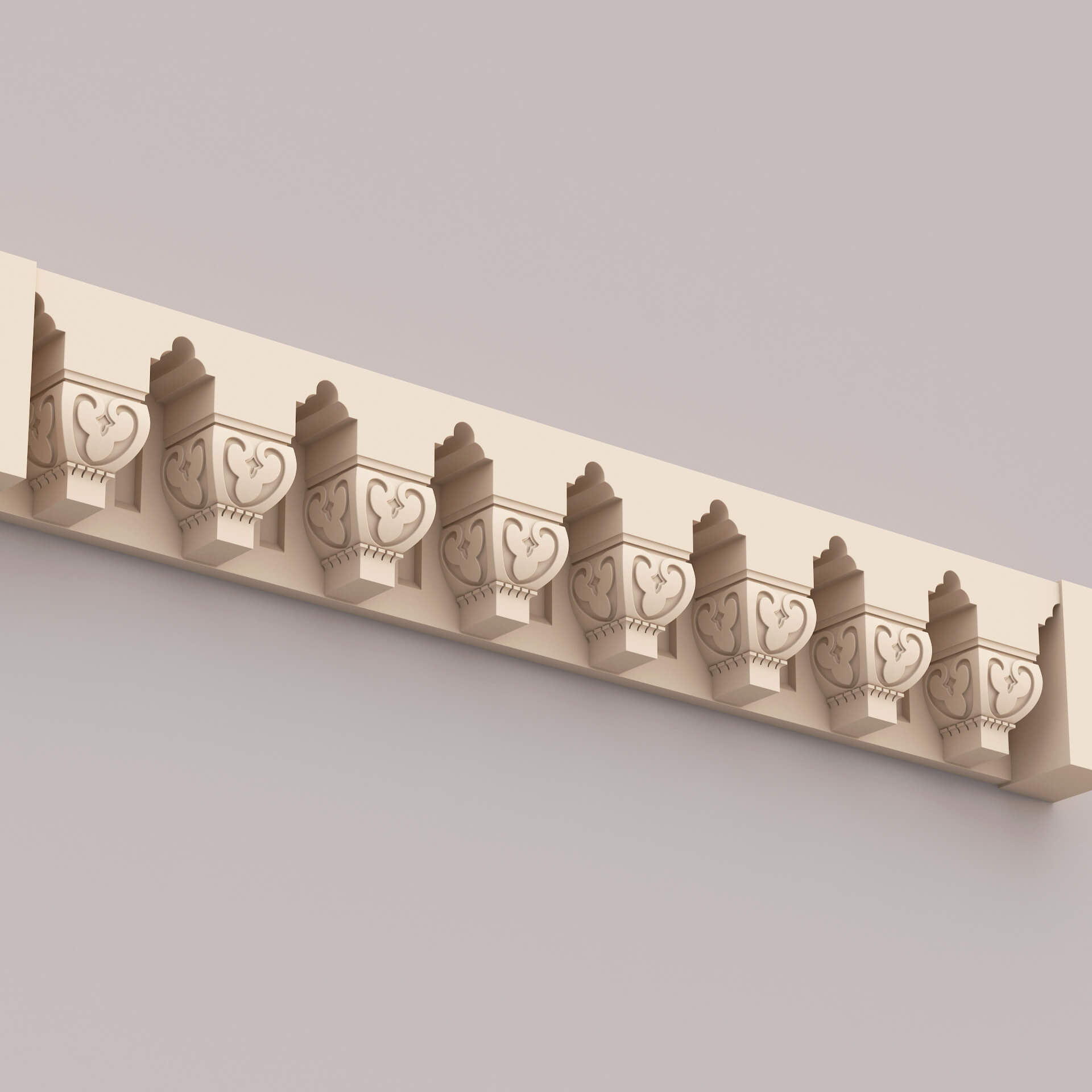 Classic Islamic Cornice 005 - 3D Model by Elshan_3d_artist