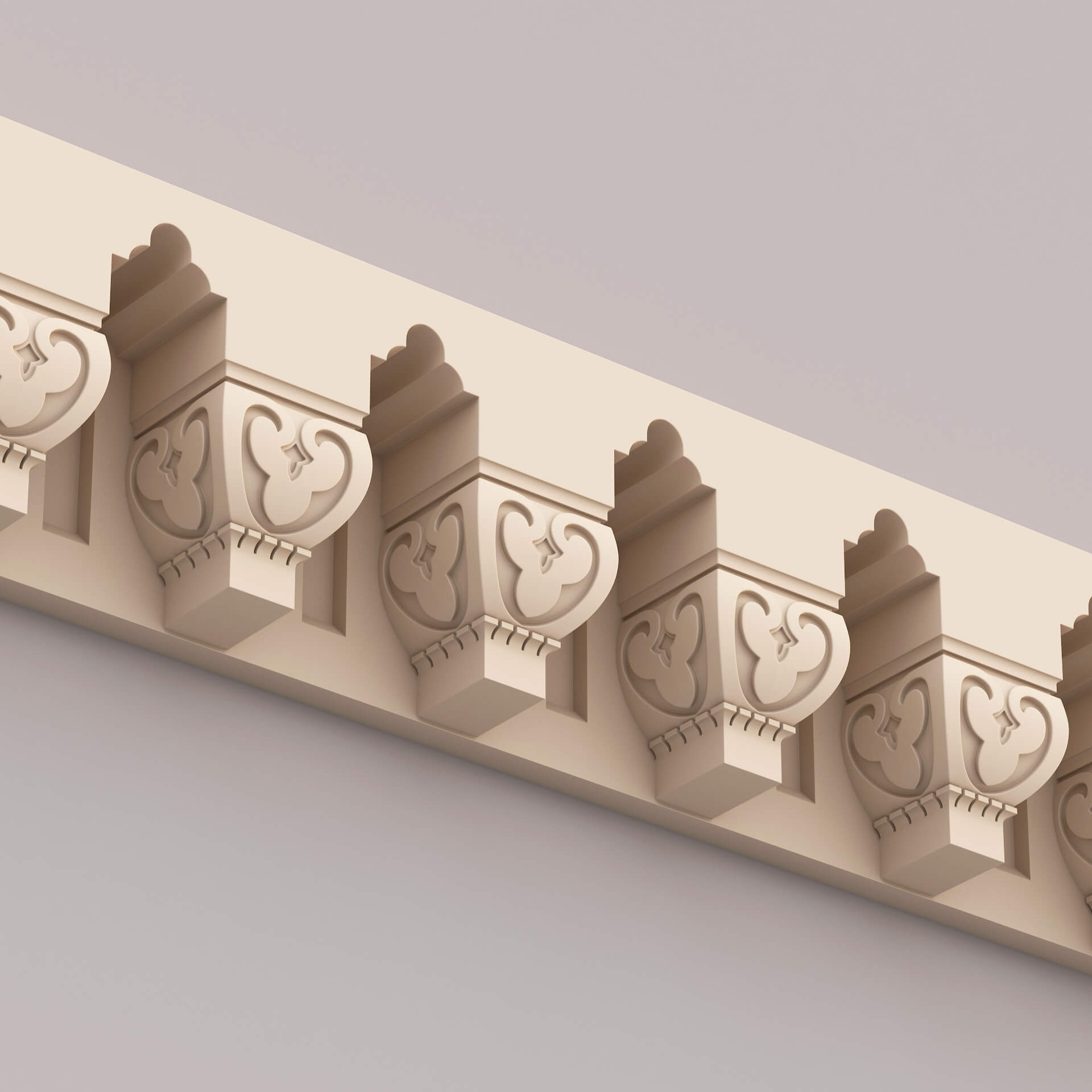 Classic Islamic Cornice 005 - 3D Model by Elshan_3d_artist