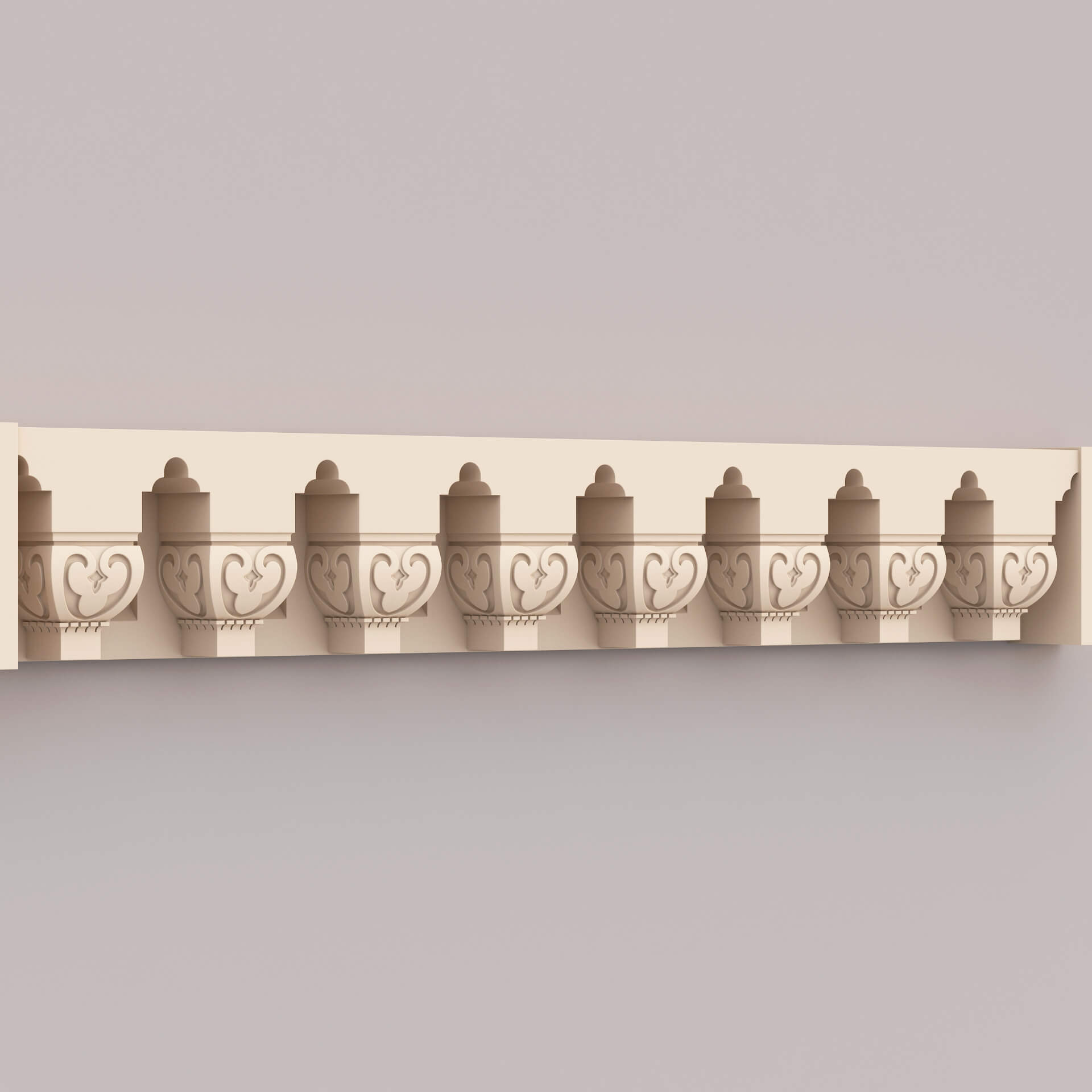 Classic Islamic Cornice 005 - 3D Model by Elshan_3d_artist