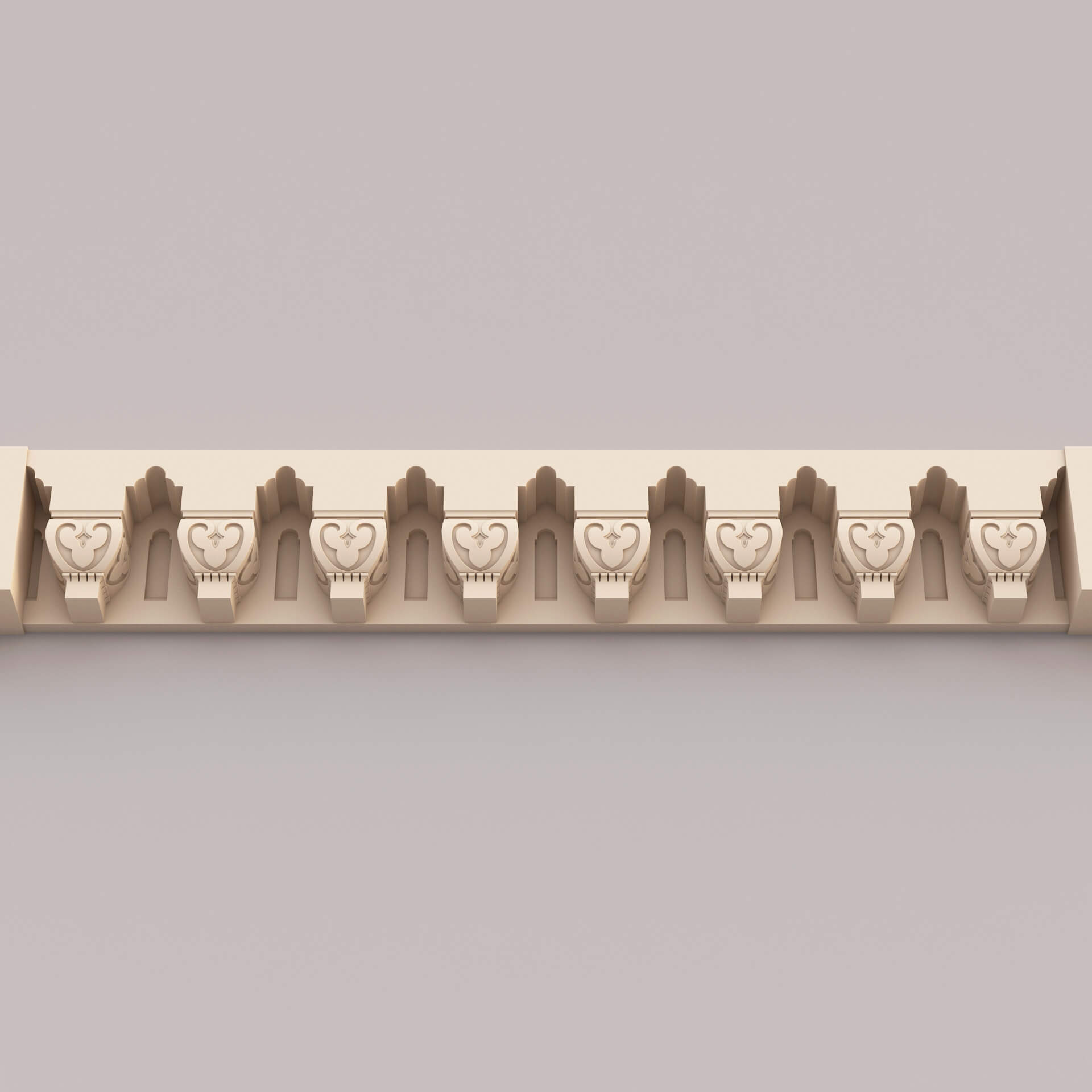 Classic Islamic Cornice 005 - 3D Model by Elshan_3d_artist