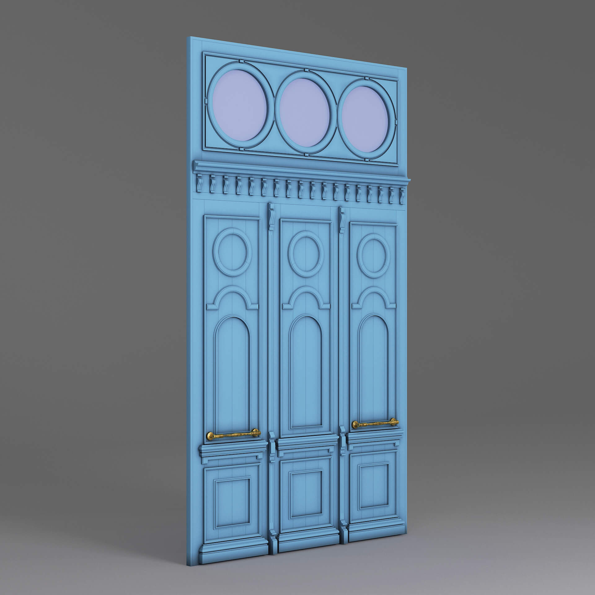 Classic Old Door 001 - 3D Model by Elshan_3d_artist