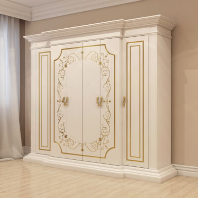 Classic Wardrobe 001 - 3D Model by Elshan_3d_artist