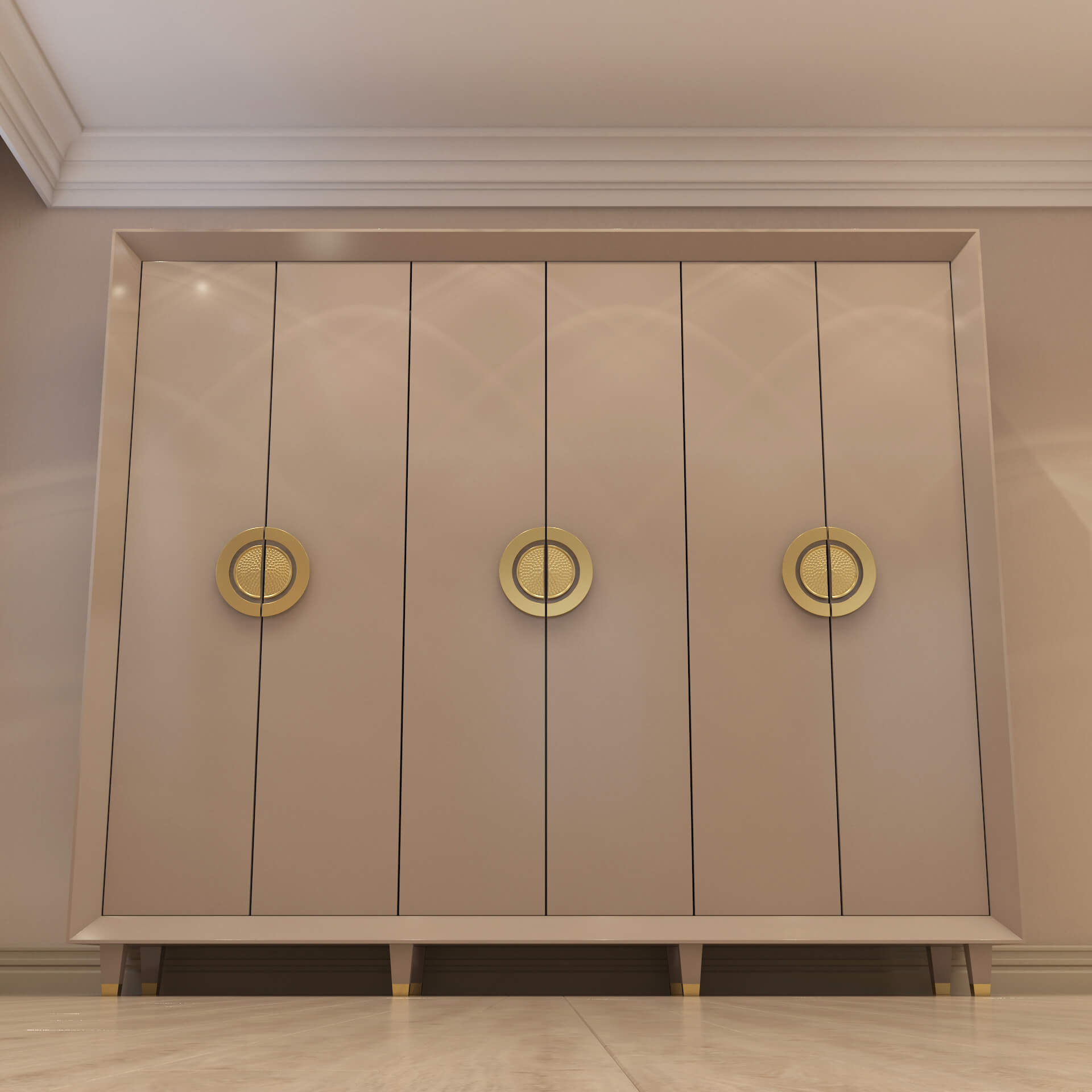 Modern Wardrobe 001 - 3D Model by Elshan_3d_artist