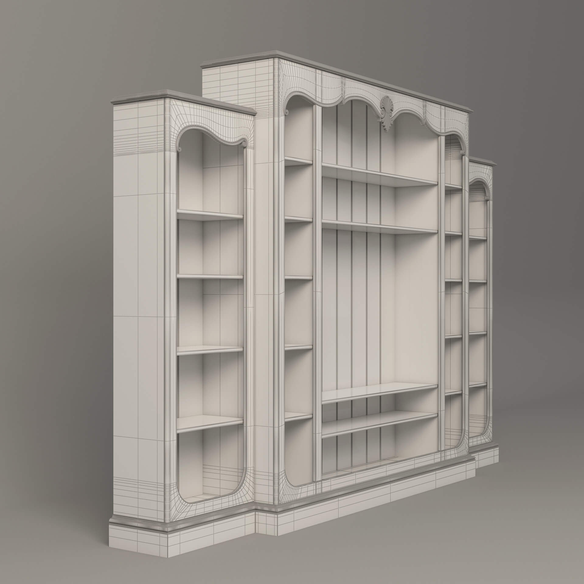 TV Shelf 001 - 3D Model by Elshan_3d_artist