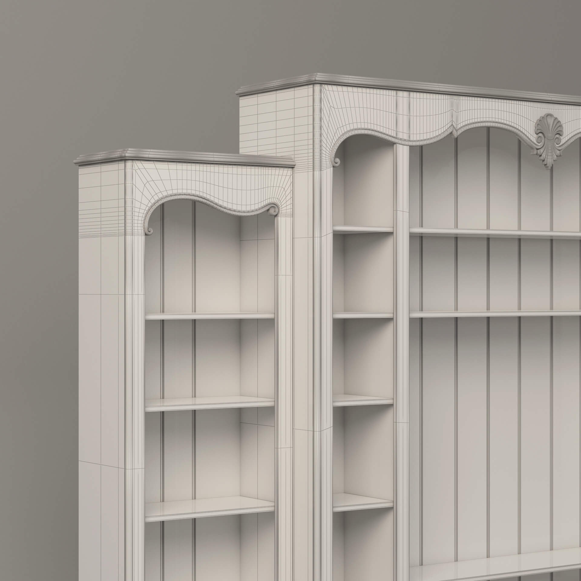 TV Shelf 001 - 3D Model by Elshan_3d_artist