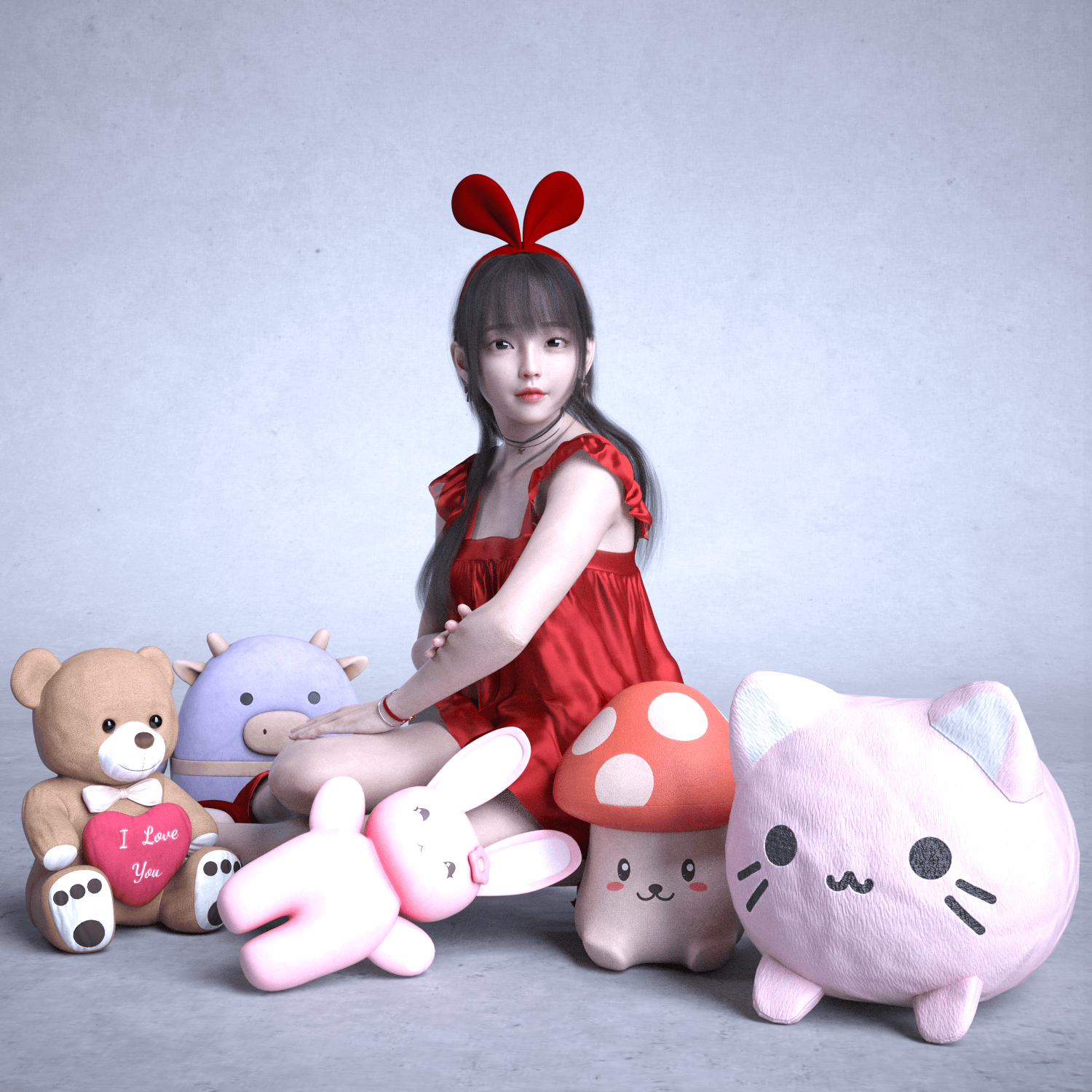 Hanni 3D Render, Digital Art by ElvaAJ