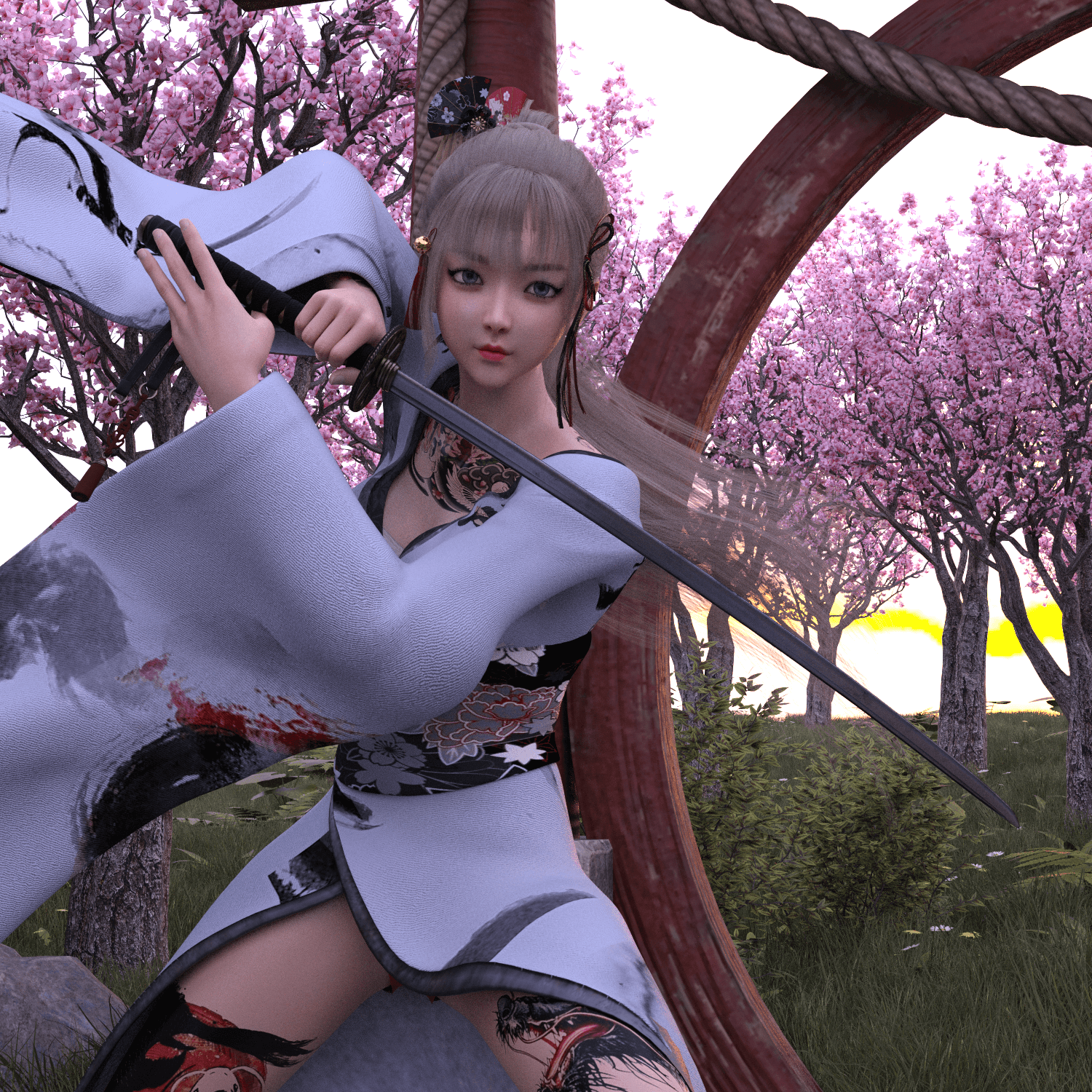 Hei Ran 3D Render, Digital Art by ElvaAJ