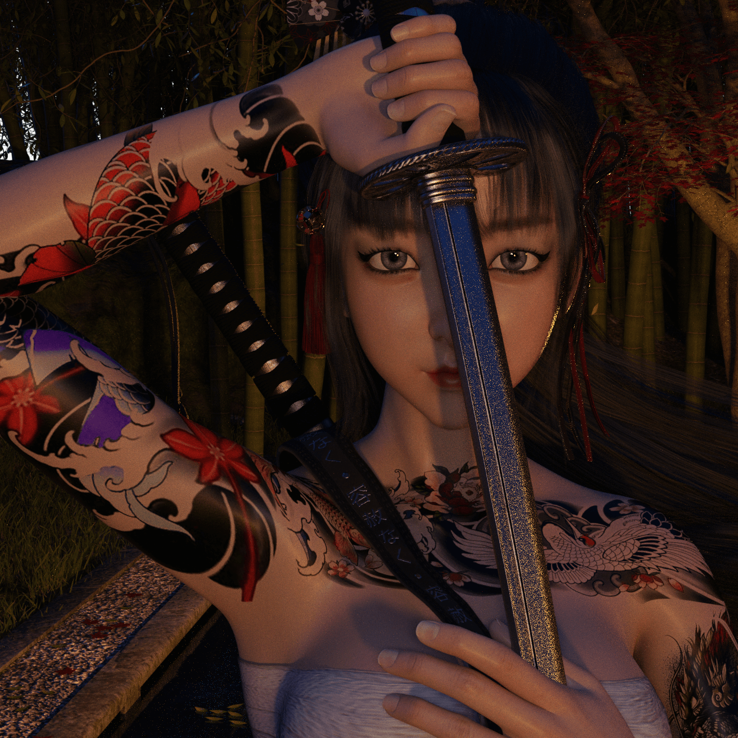 Hei Ran 3D Render, Digital Art by ElvaAJ