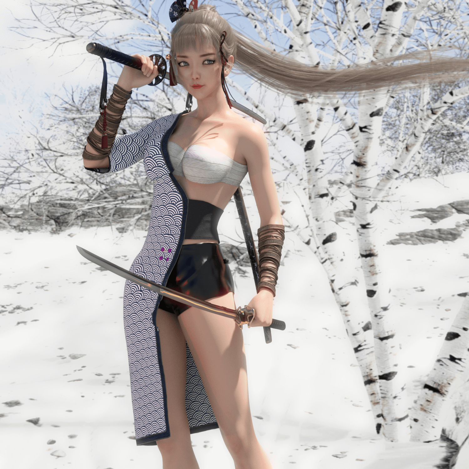 Hei Ran 3D Render, Digital Art by ElvaAJ