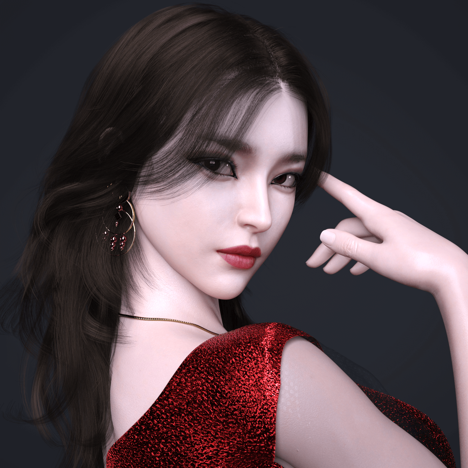 Jennie 3D Render, Digital Art by ElvaAJ