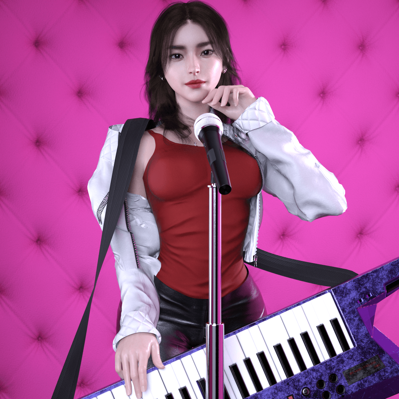 Jennie 3D Render, Digital Art by ElvaAJ