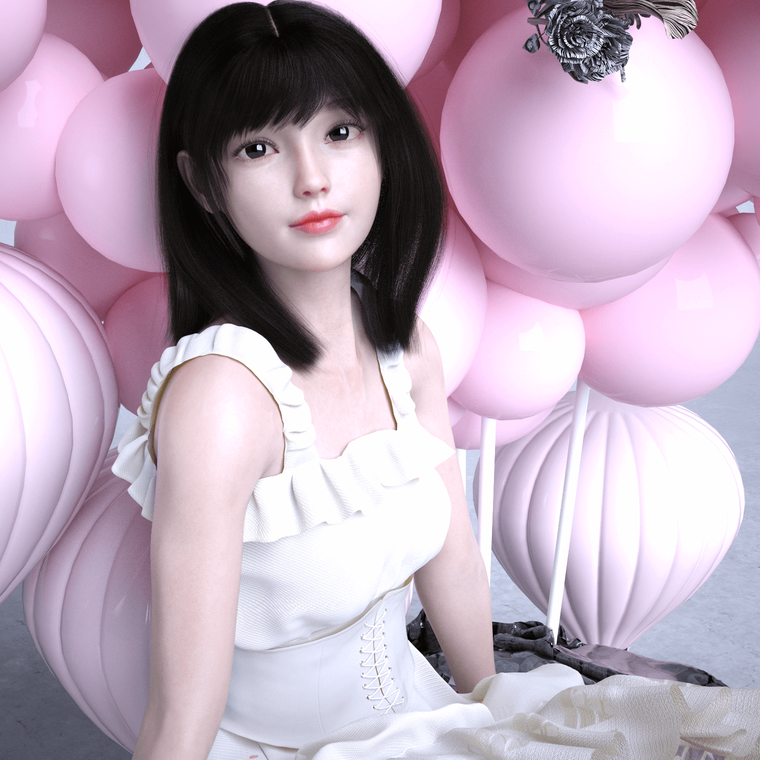 Karina 3D Render, Digital Art by ElvaAJ