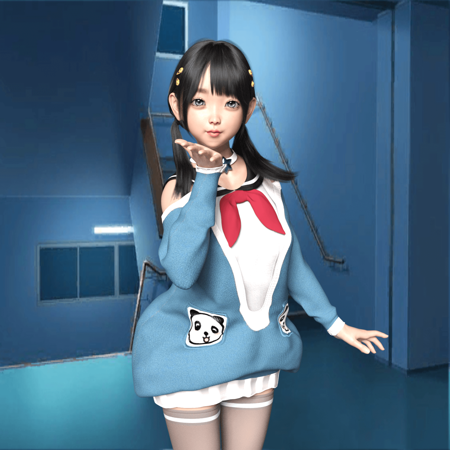 Nayeon 3D Render, Digital Art by ElvaAJ