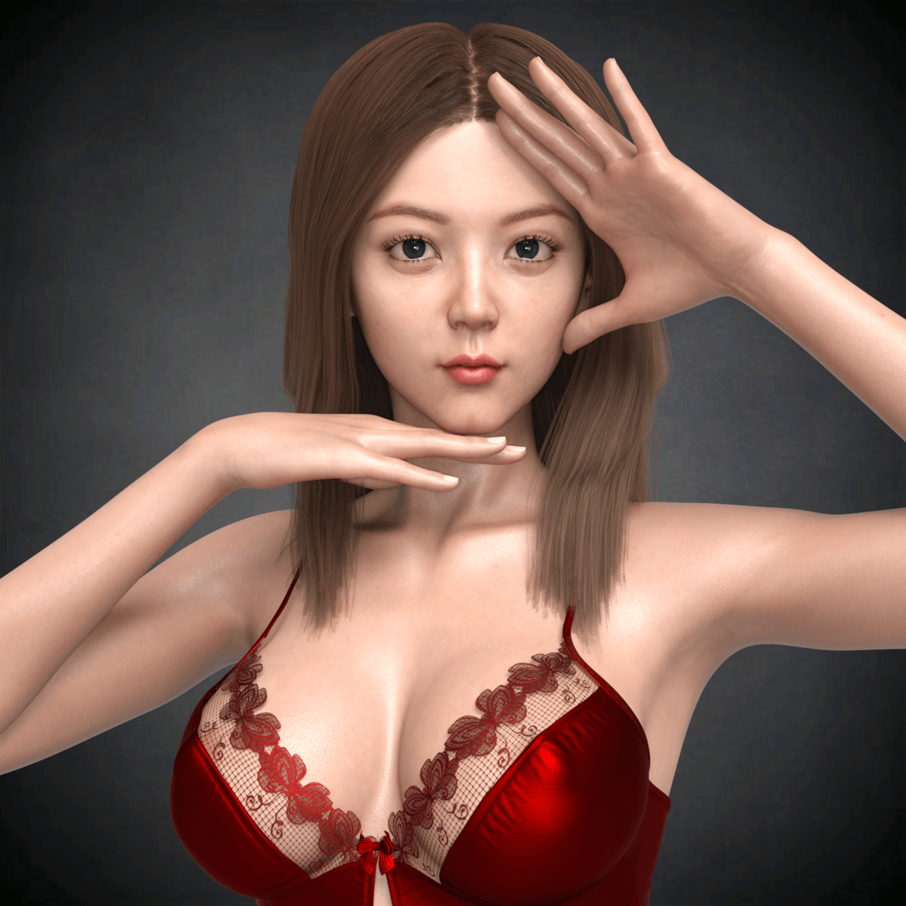 Vivian 3d Render Digital Art By Elvaaj