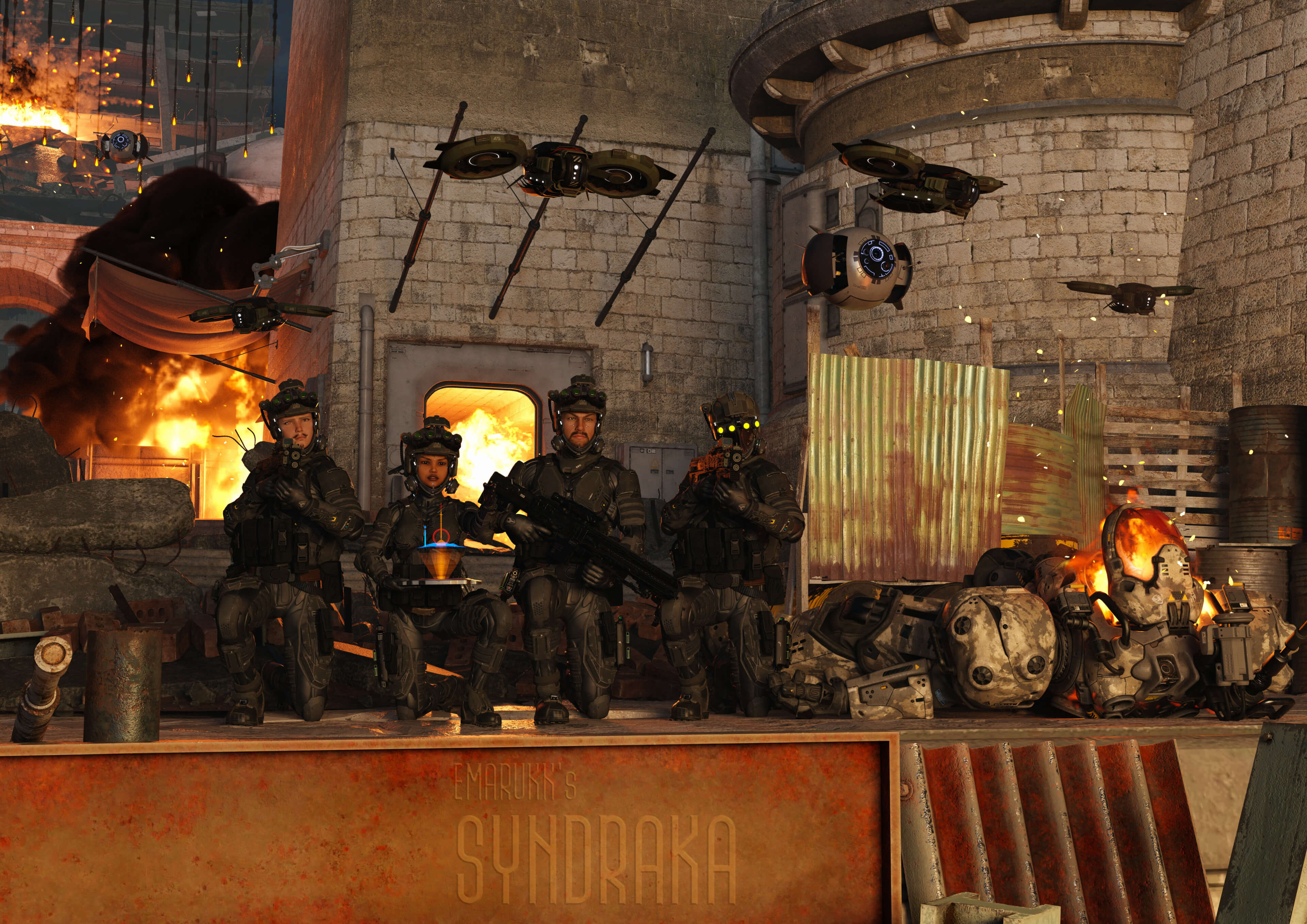 Failed State 3D Render, Digital Art by emarukk