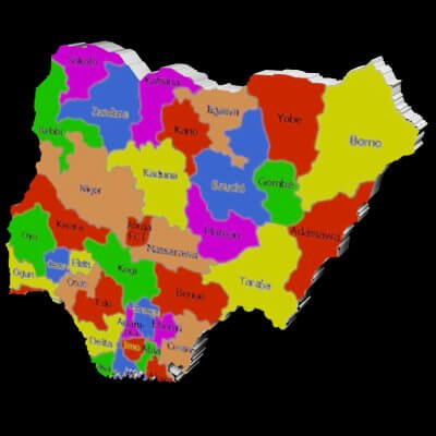 Nigeria Map - Free 3D Model by emexrevolarter