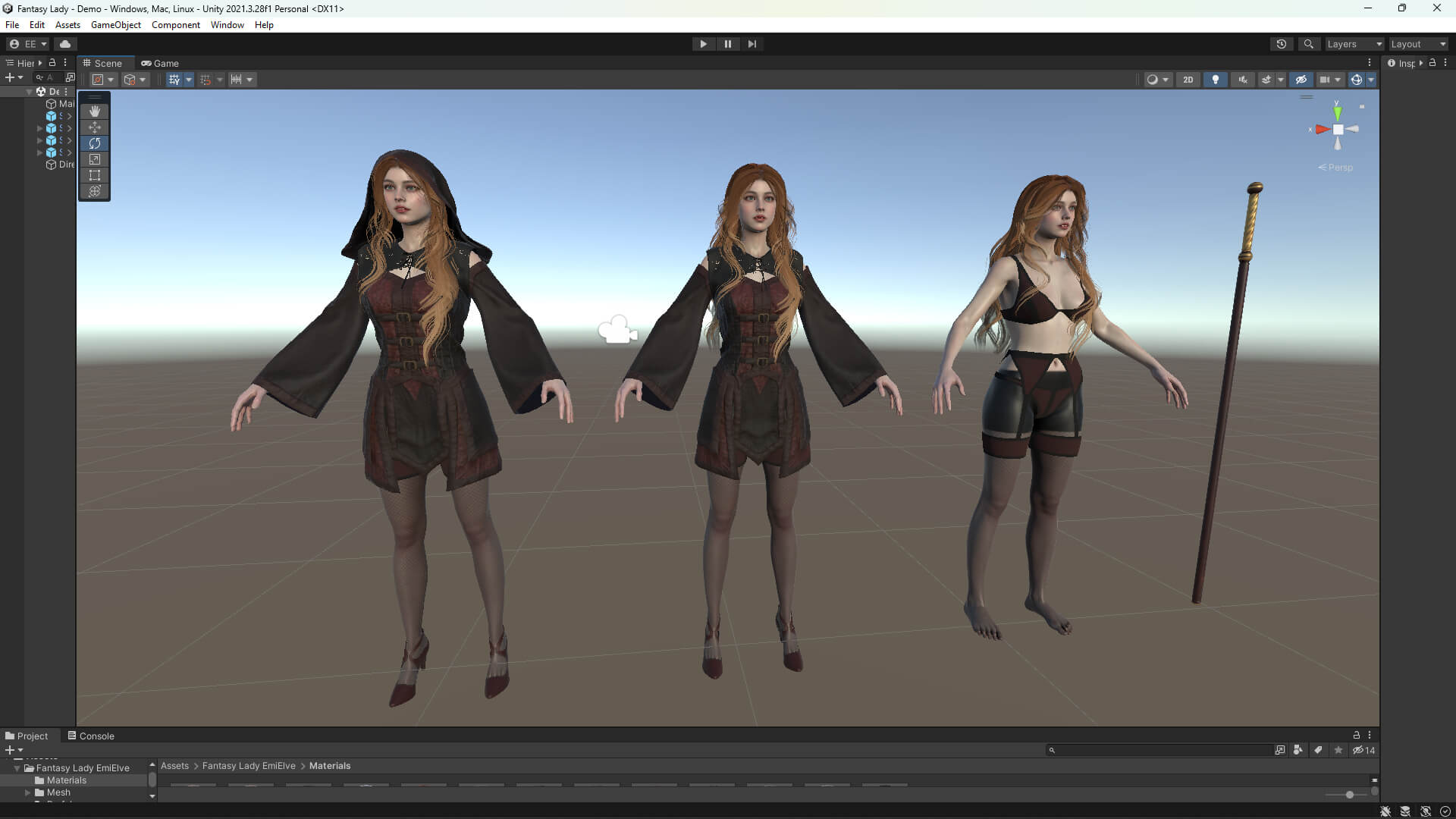 Fantasy Lady - 3D Model by Emi Elve