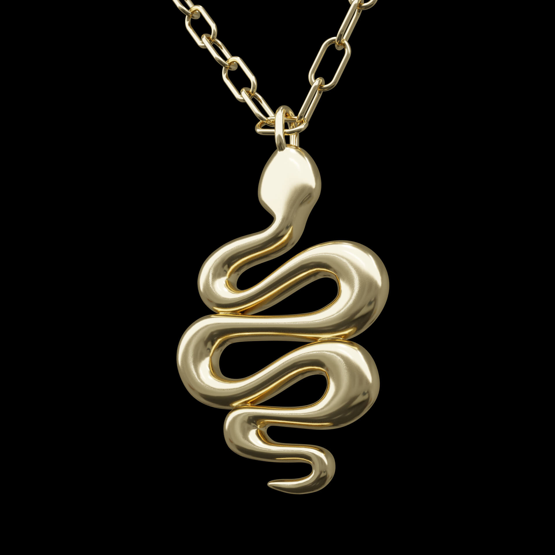 Golden Snake - 3D Model by Emir20