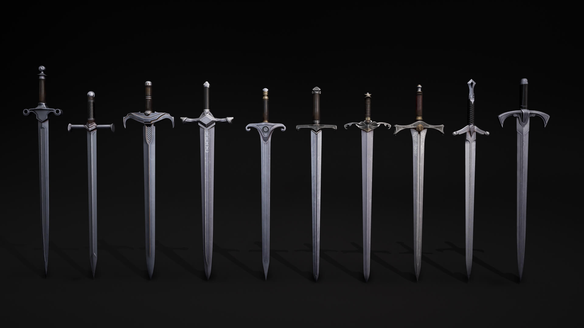 Medieval Swords - 3D Model by EmreAkcan