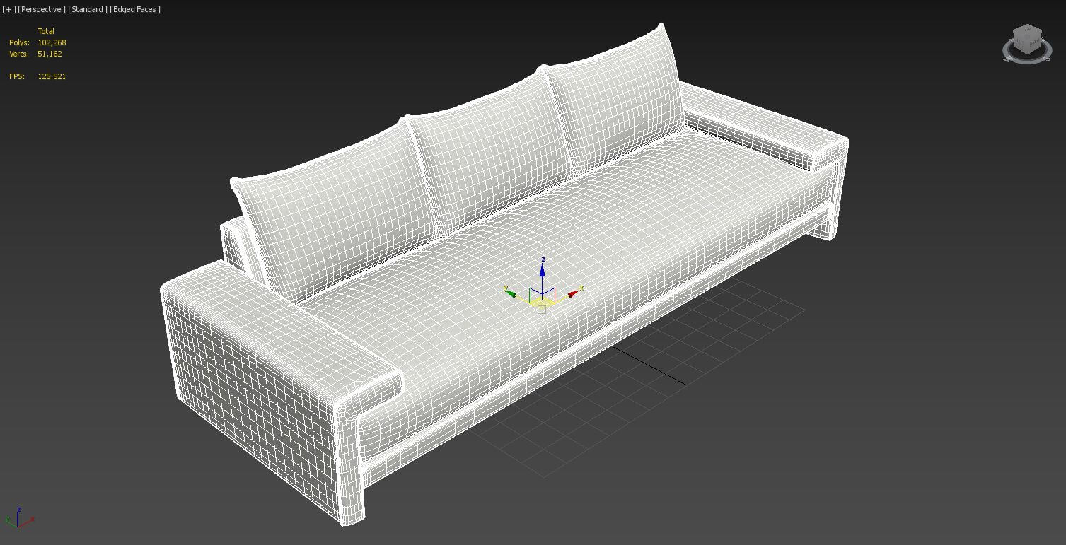 Camden Sofa 3D Model by enamulroni
