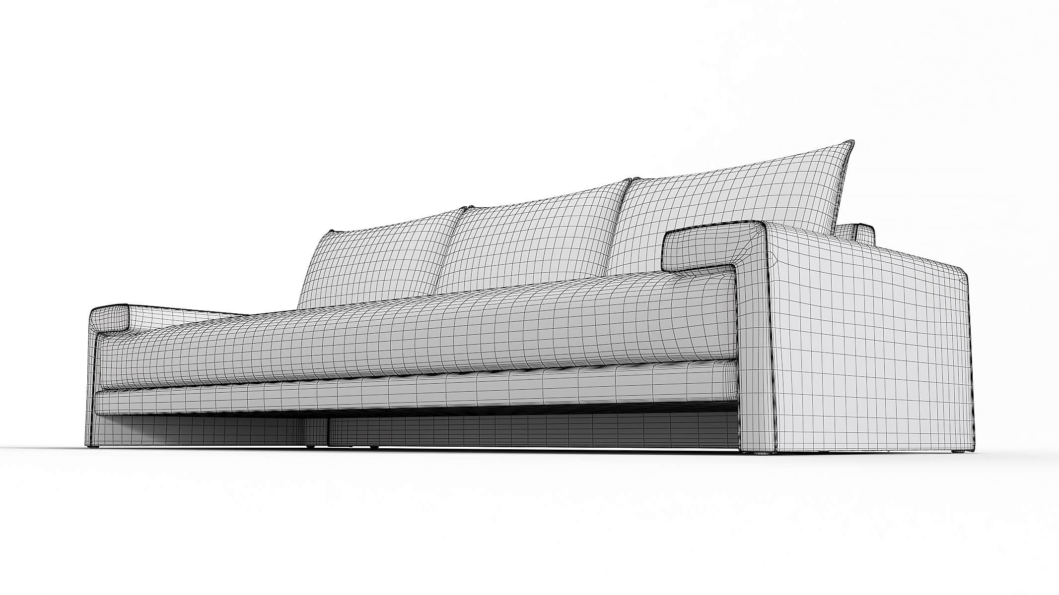 Camden Sofa 3D Model by enamulroni