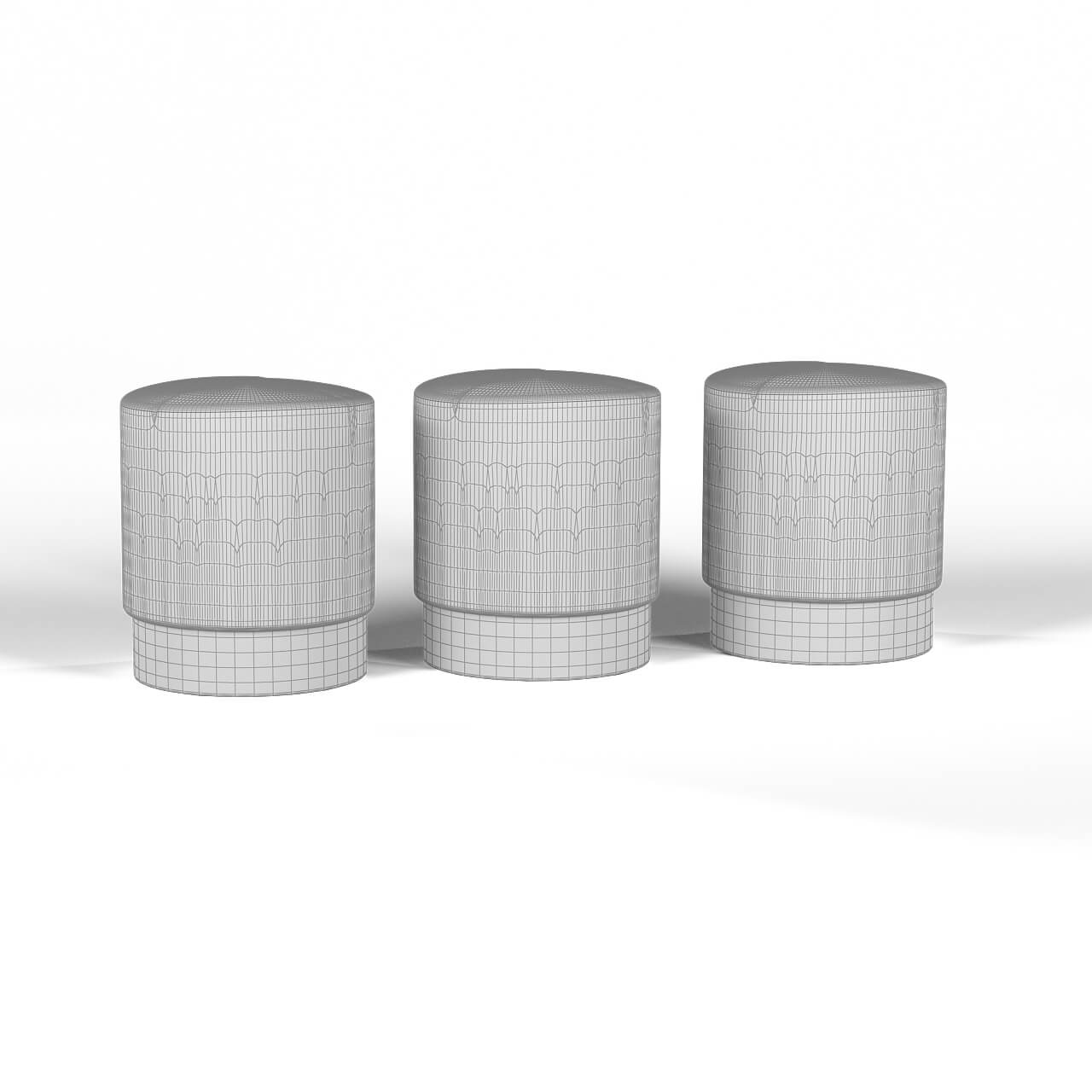 Cilindro Azucena Puf - 3D Model by enamulroni