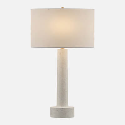 Italian Flared Column Limestone Table Lamp - 3D Model by enamulroni