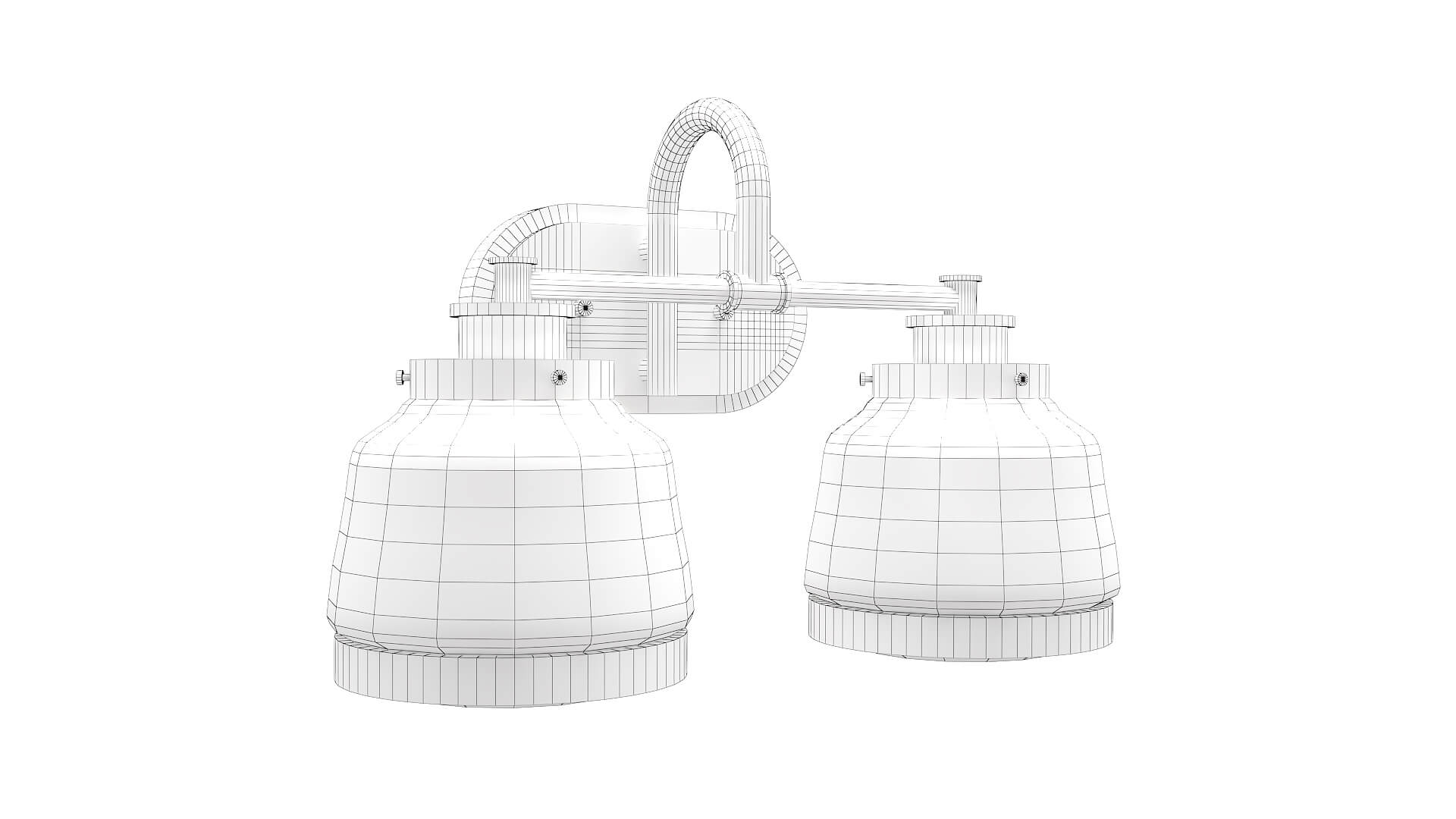 Judson 2-Light Bath Vanity Wall Light 3D Model by enamulroni