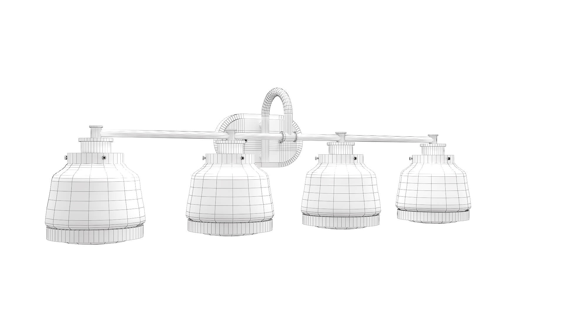 Judson 4-Light Bath Vanity Wall Light 3D Model by enamulroni