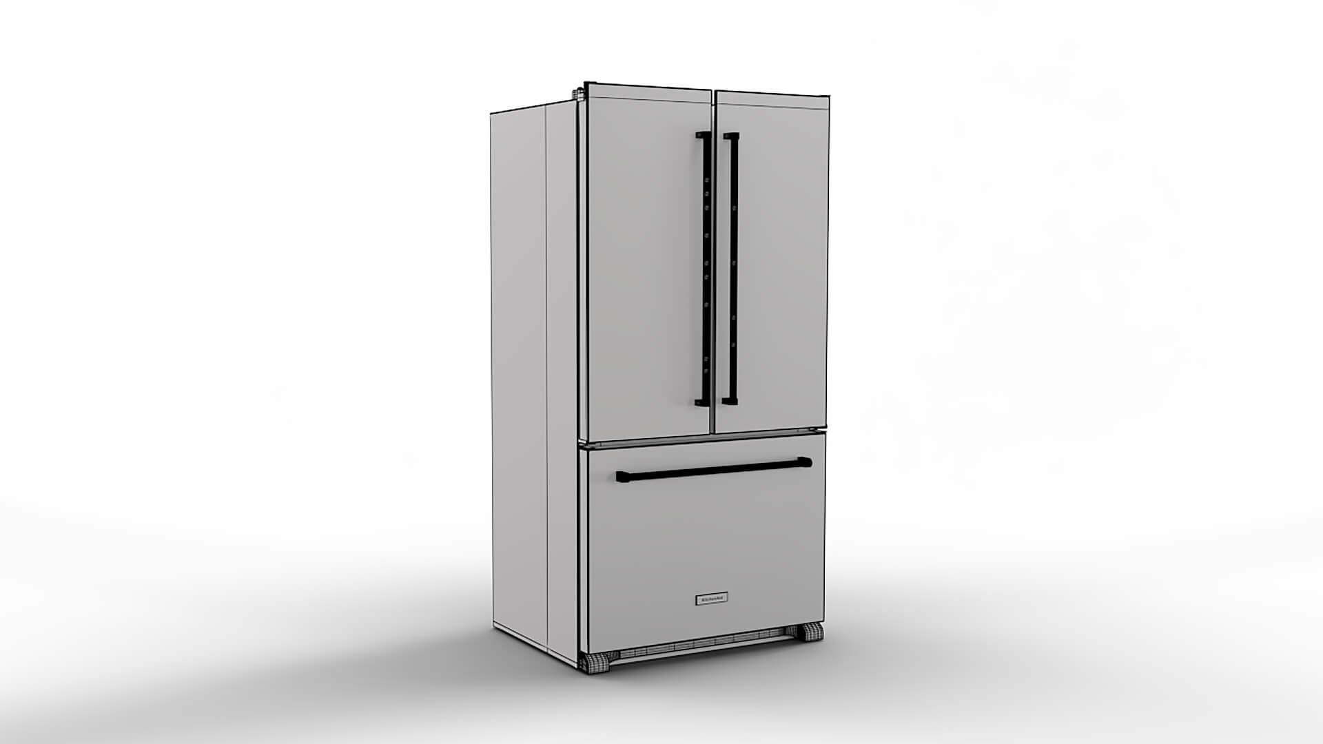 KitchenAid Refrigerator Krfc300Ess - 3D Model by enamulroni