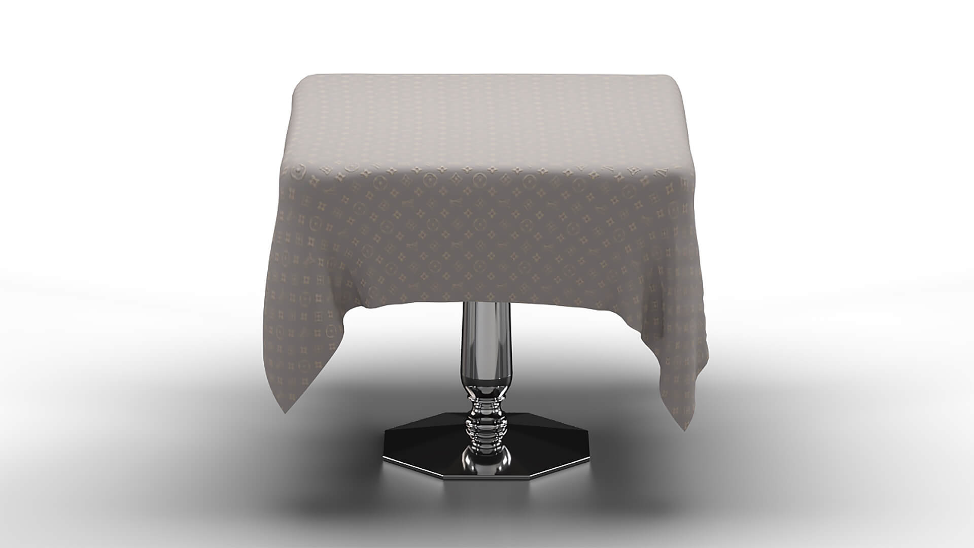 Modern Cloth Table V1 - 3D Model by enamulroni