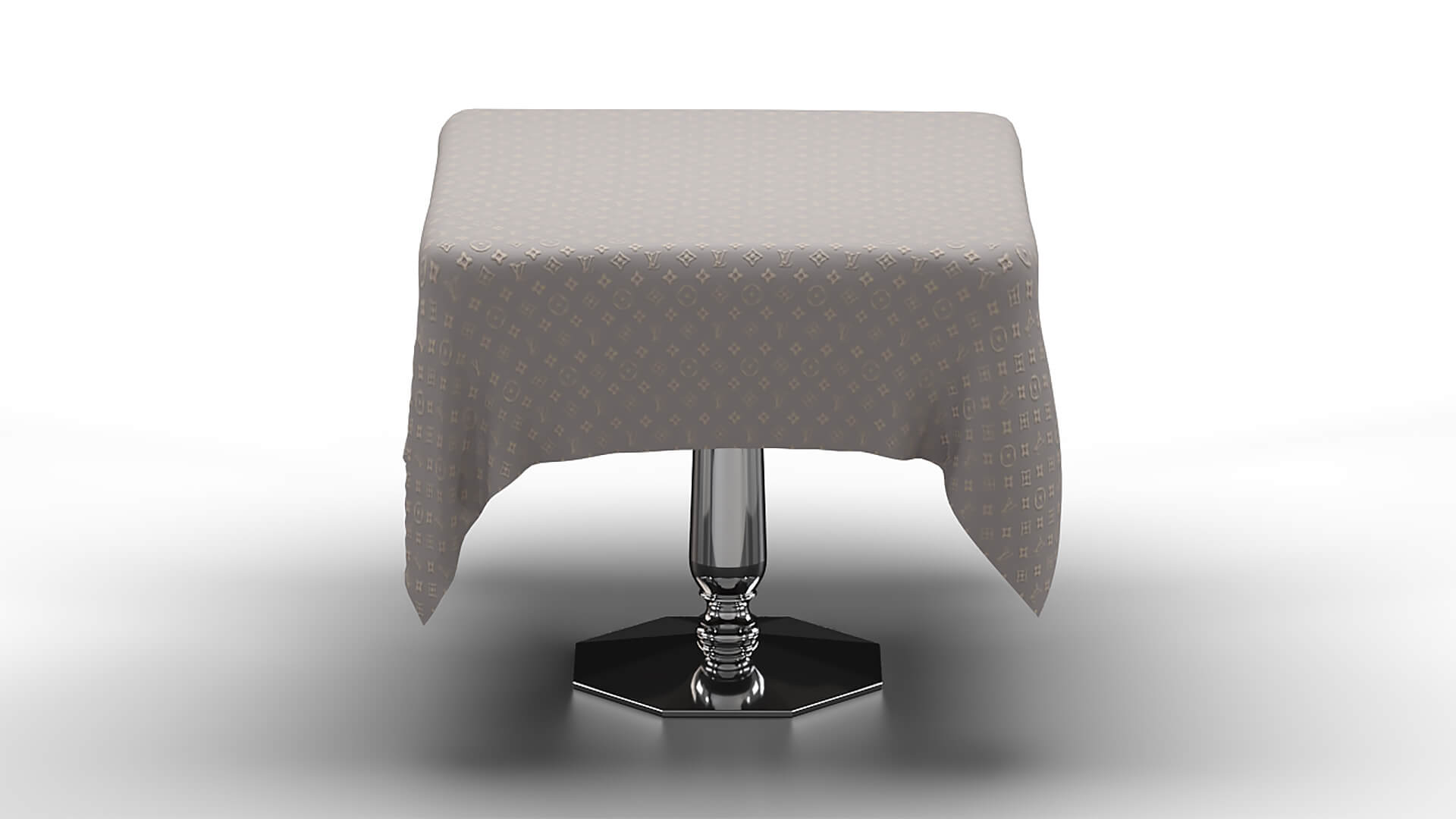 Modern Cloth Table V1 - 3D Model by enamulroni