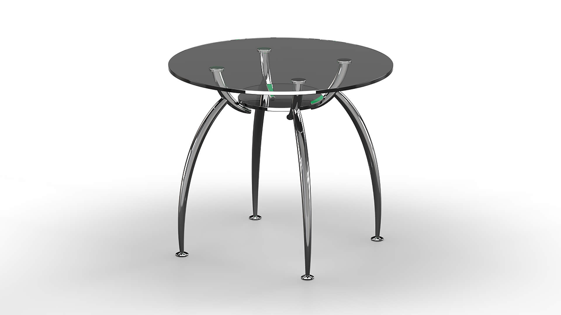 Modern Glass Table V1 - 3D Model by enamulroni
