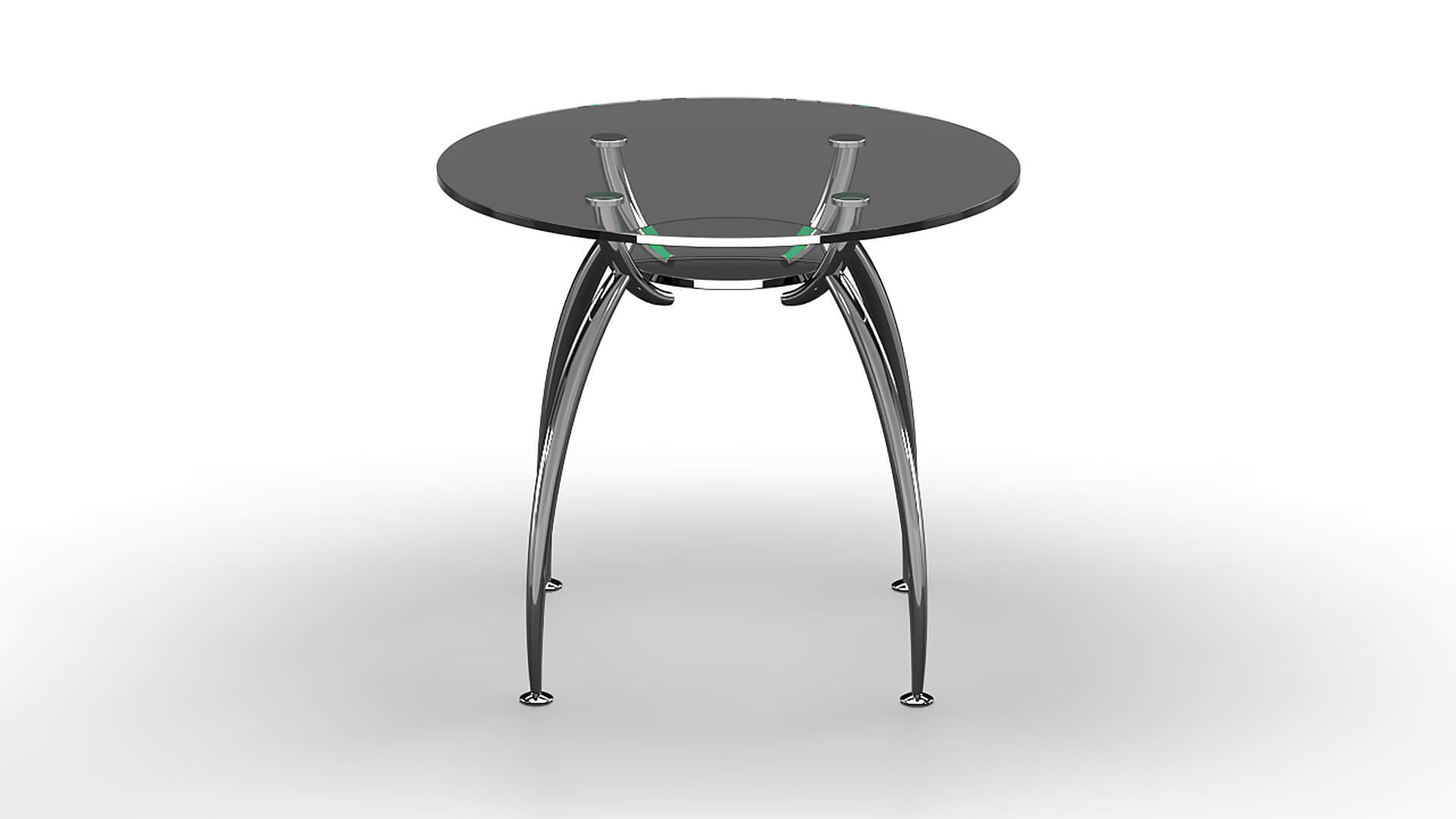 Modern Glass Table V1 - 3D Model by enamulroni