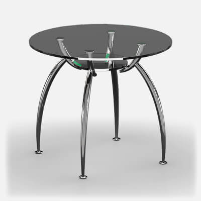 Modern Glass Table V1 - 3D Model by enamulroni