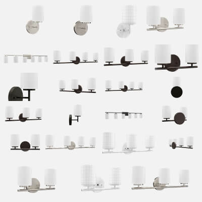 Replay Bath Vanity Wall Light Collection by enamulroni