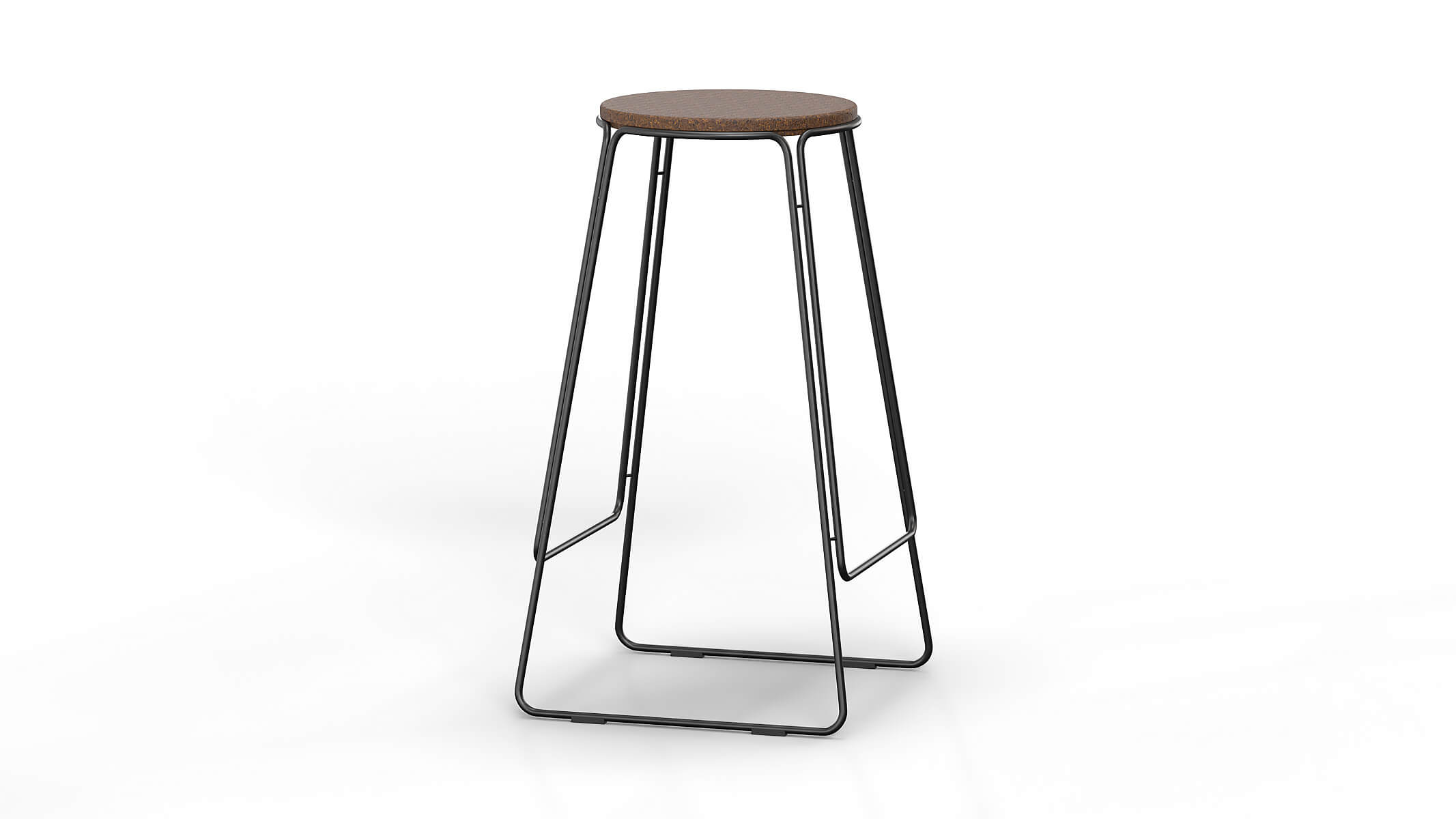 Smoked Cork Prop Stool - 3D Model by enamulroni